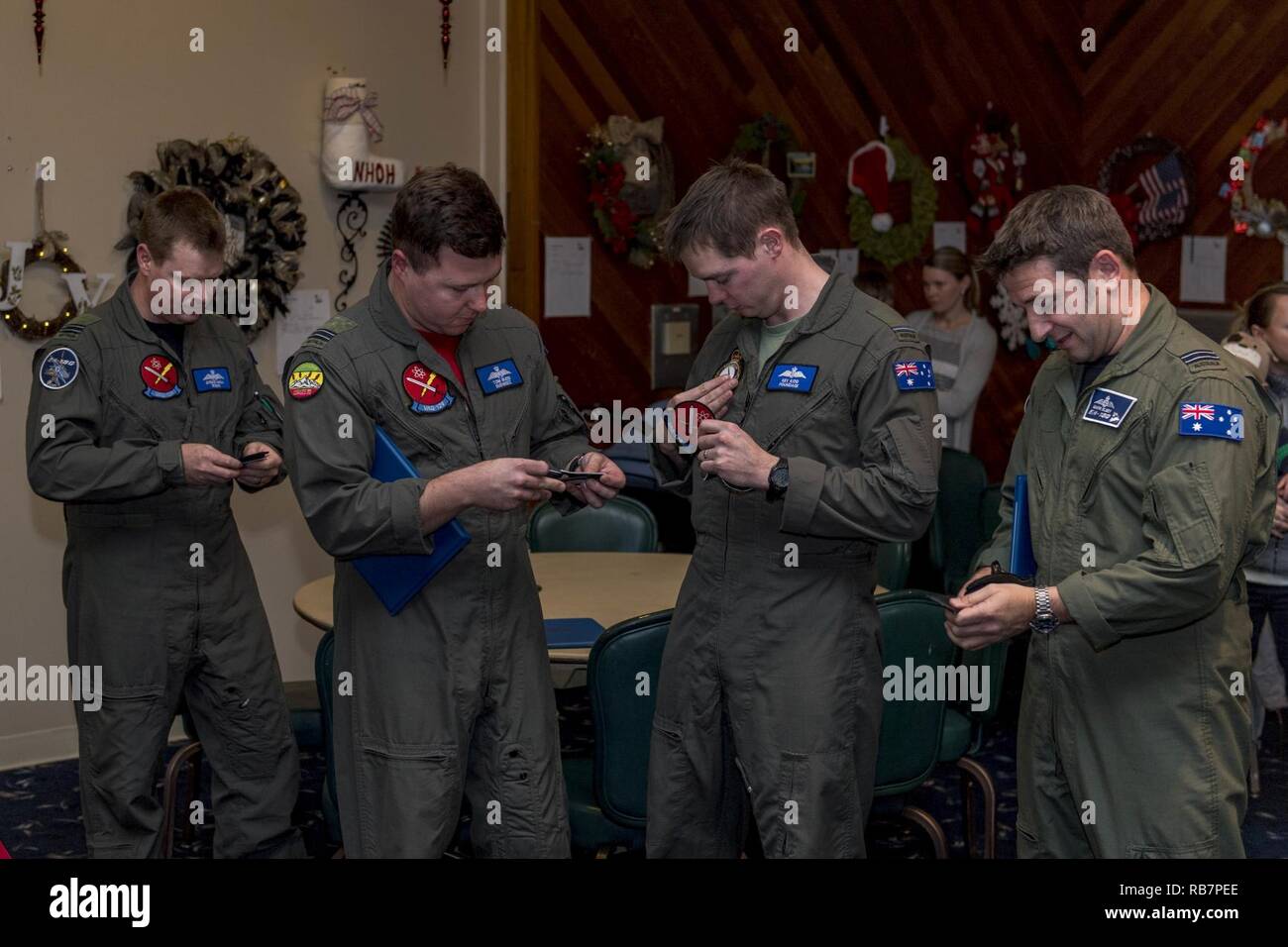OAK HARBOR, Wash. (Dec. 7, 2016) Members of the Royal Australian Air ...