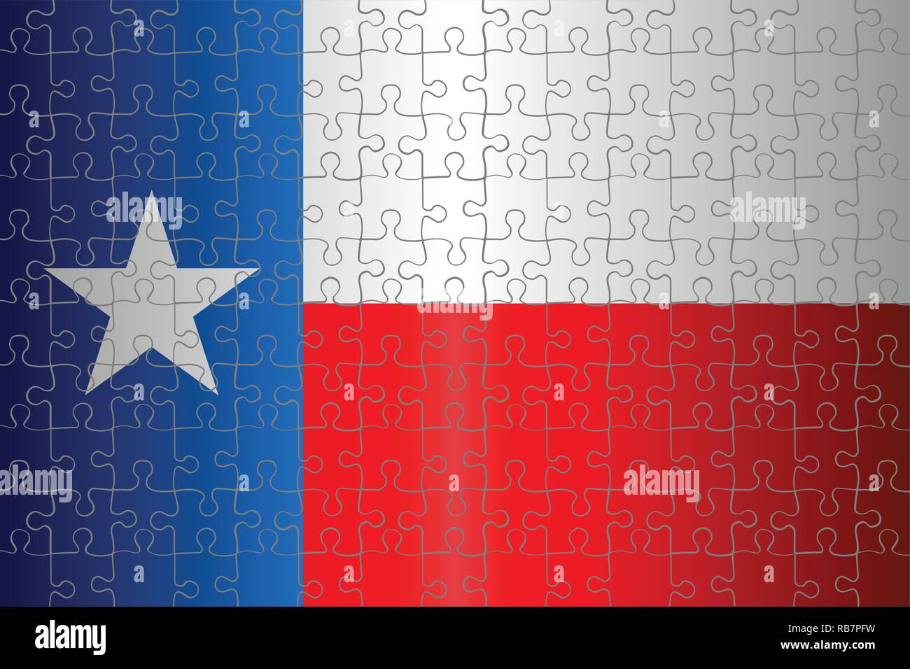 Flag of Texas with puzzle background - illustration Stock Vector Image ...