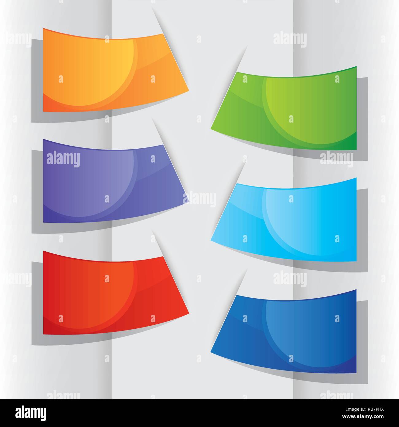 Colorful label paper, vector illustration Stock Vector Image & Art - Alamy