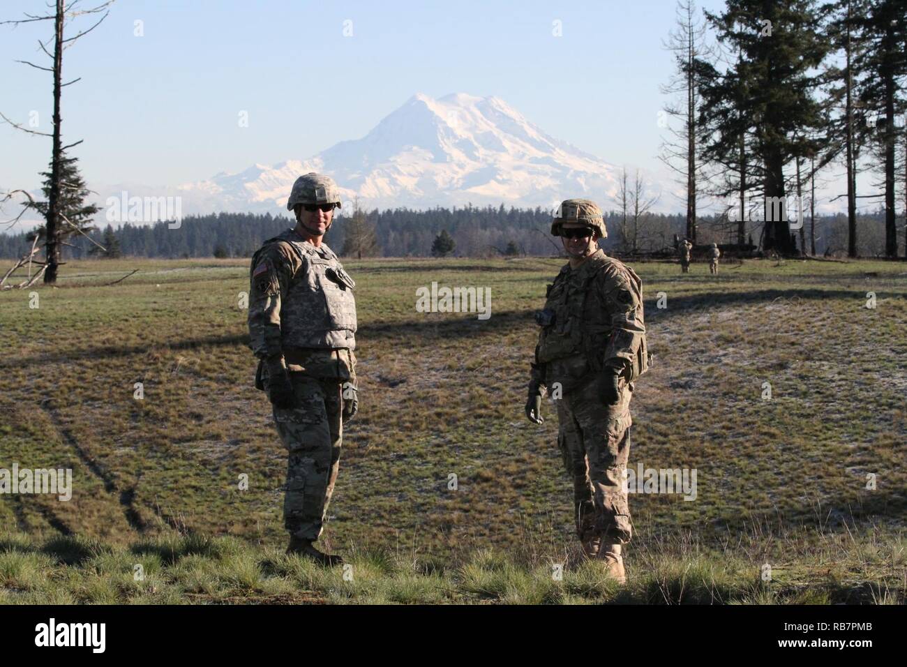 555th Engineer Brigade Command Sgt. Maj. Steven Tetreault and Deputy ...