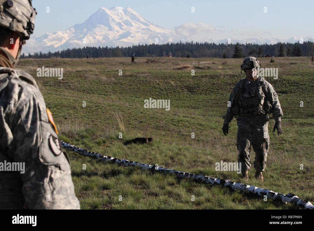 Combat engineers with 864th Engineer Battalion, 555th Engineer Brigade ...