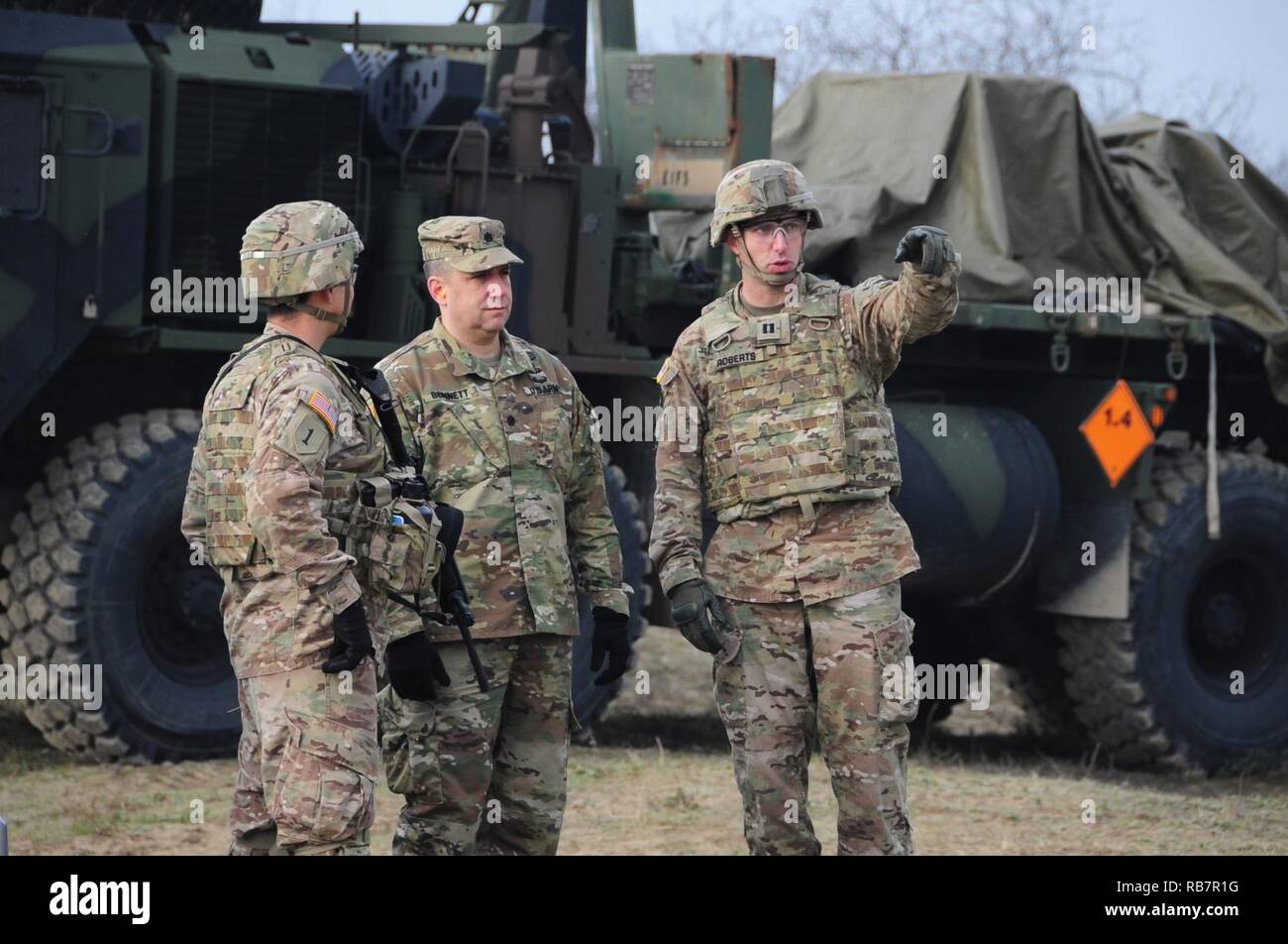 From right U.S. Army Capt. Thomas C. Roberts, a Company Commander with ...