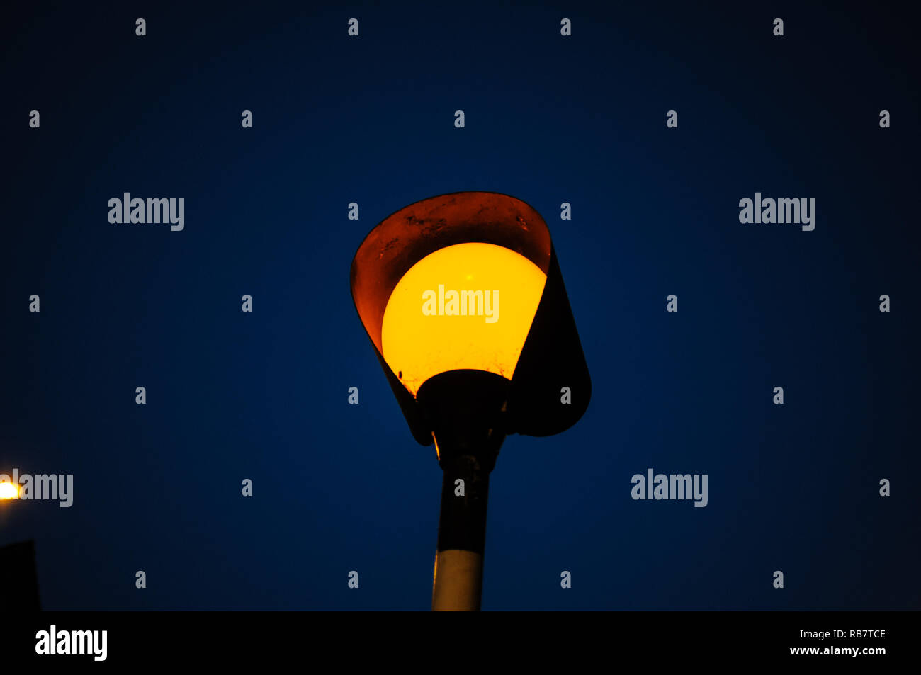 A traditional British pedestrian crossing street light / lamp in ...