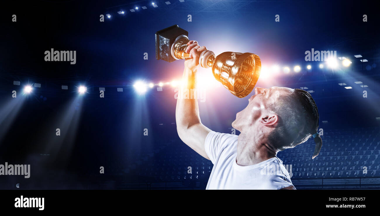 His great victory Stock Photo - Alamy