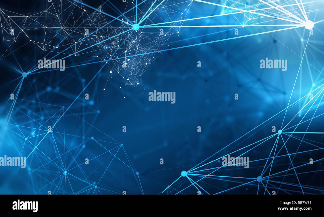 Computing connection structure. 3d rendering Stock Photo - Alamy