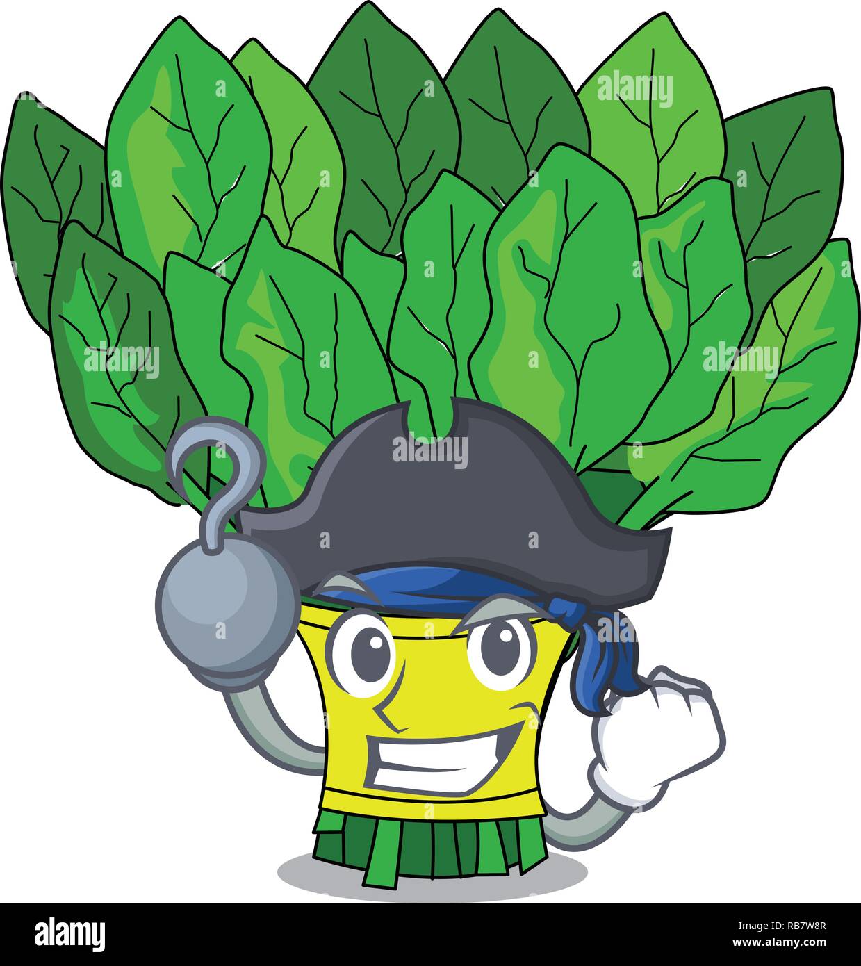 Pirate spinach in a the cartoon basket Stock Vector Image & Art - Alamy