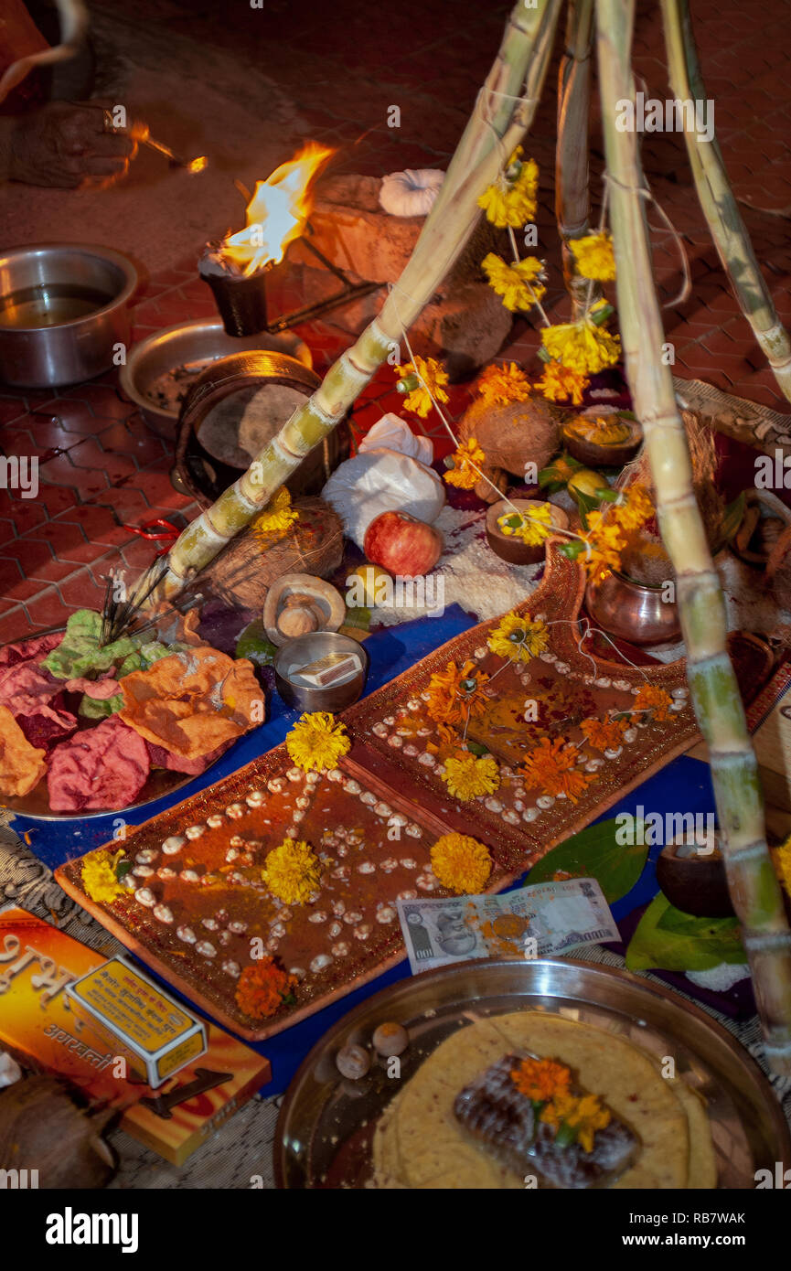 28-May-2010-serimoniyal objrcts of gondhal maharashtra INDIA asia Stock ...