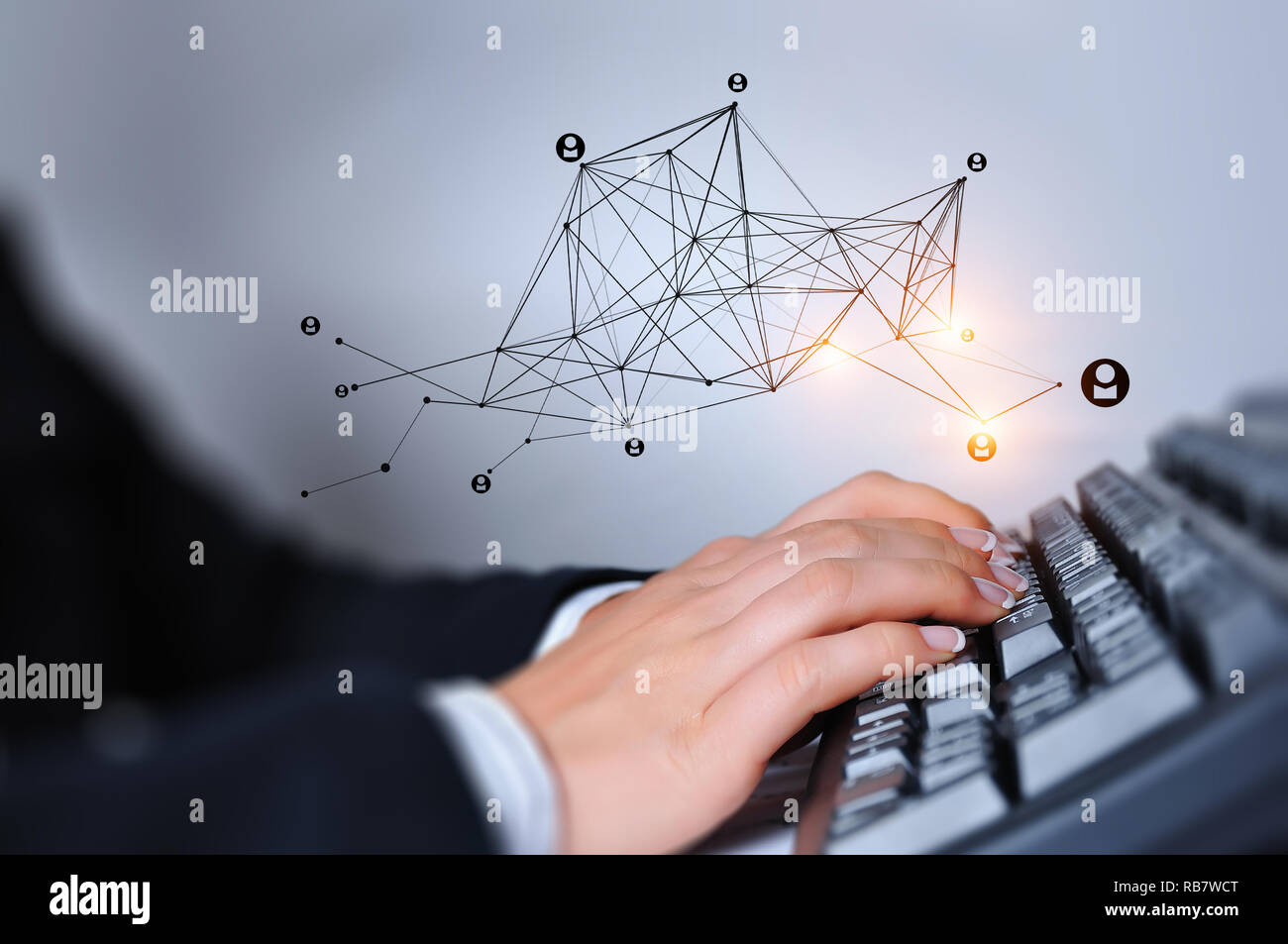 Networking connection concept Stock Photo - Alamy