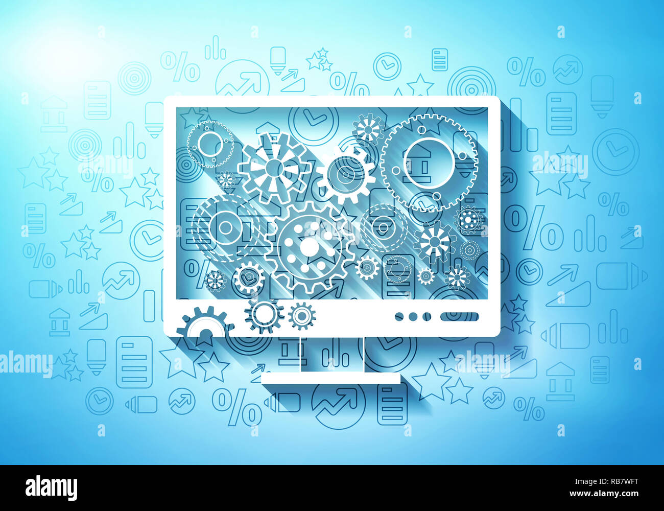 Gear technology background Stock Photo - Alamy