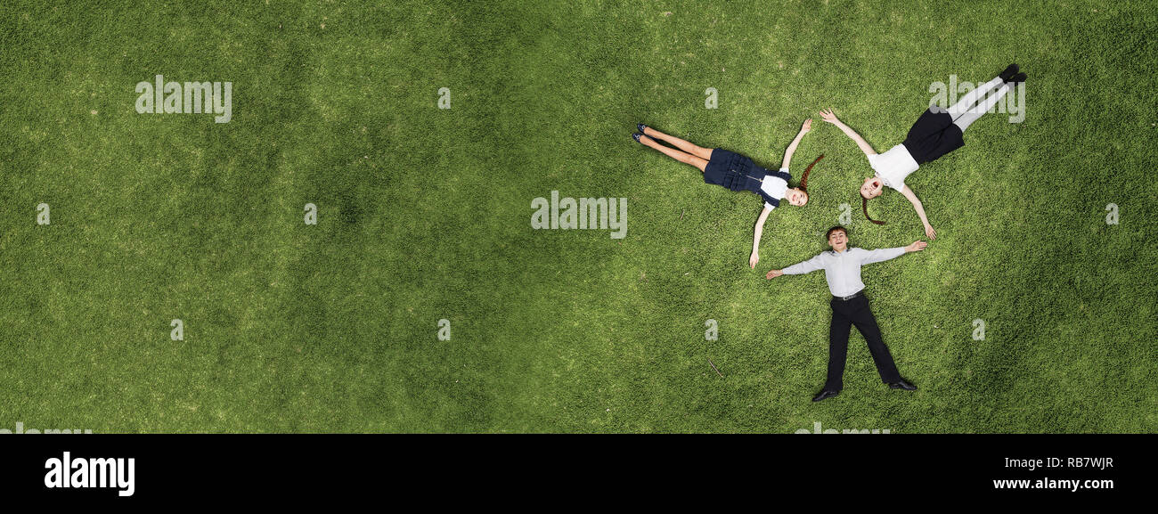 Children lying shadow hi-res stock photography and images - Alamy