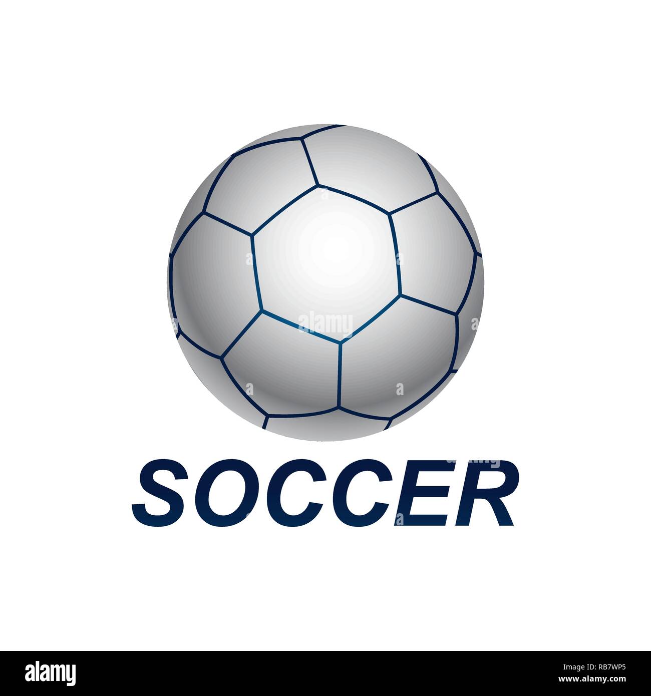 Soccer ball logo element hi-res stock photography and images - Alamy