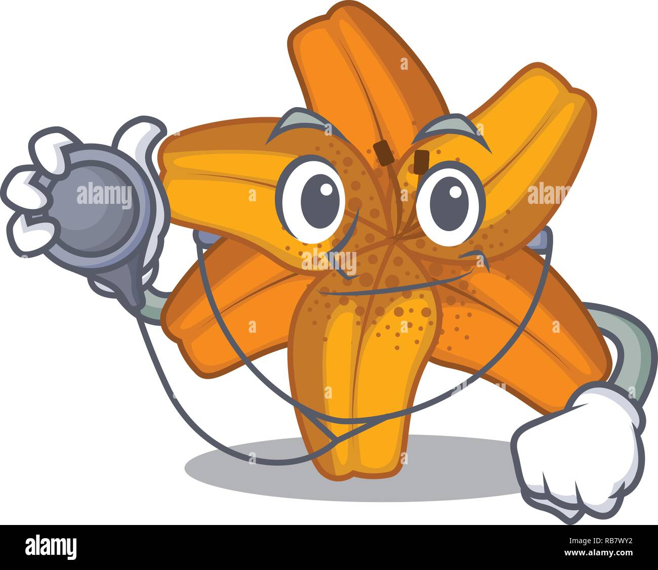 Doctor tiger lily flower in cartoon form Stock Vector Image & Art - Alamy