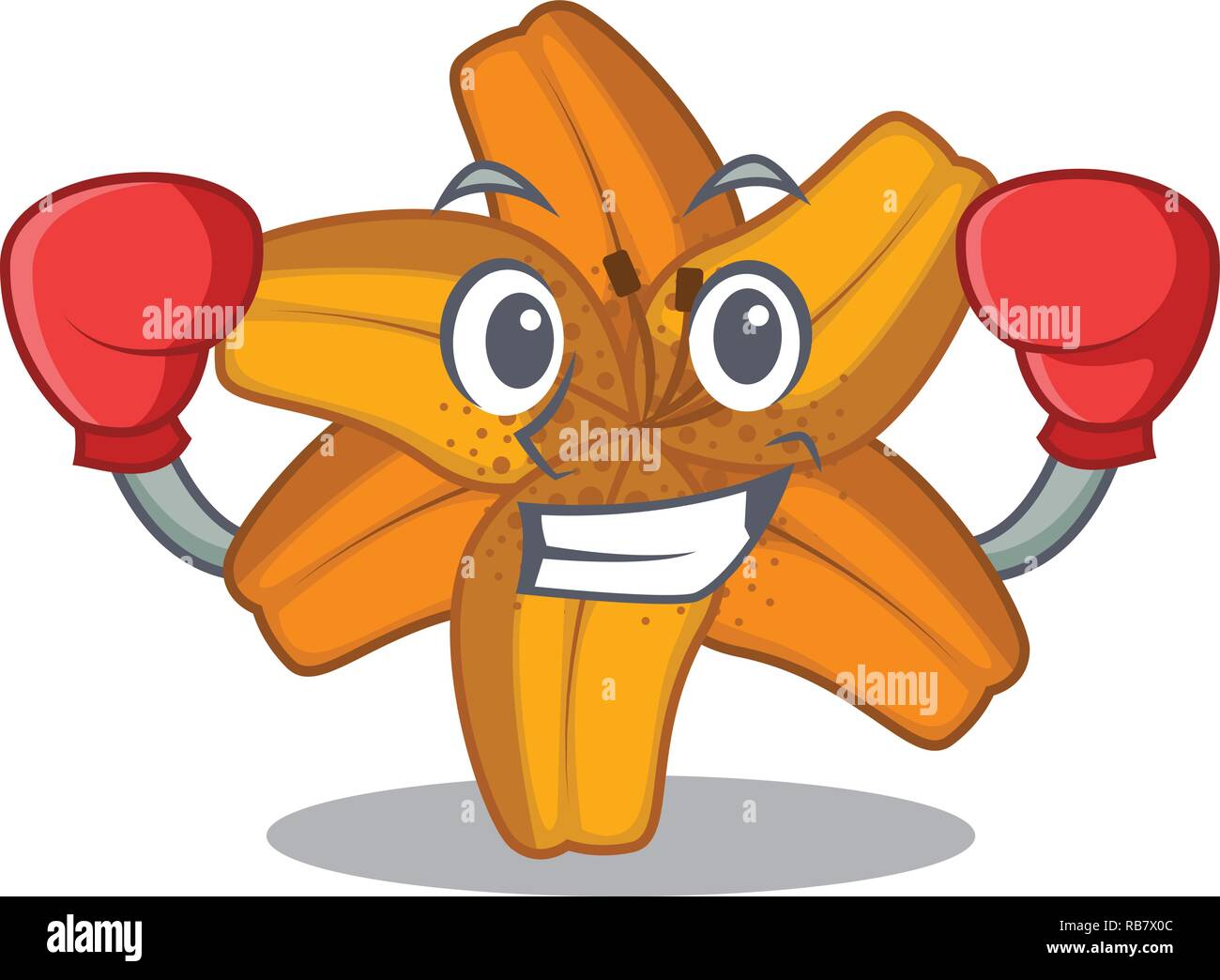 Boxing tiger lily flower in cartoon form Stock Vector Image & Art - Alamy