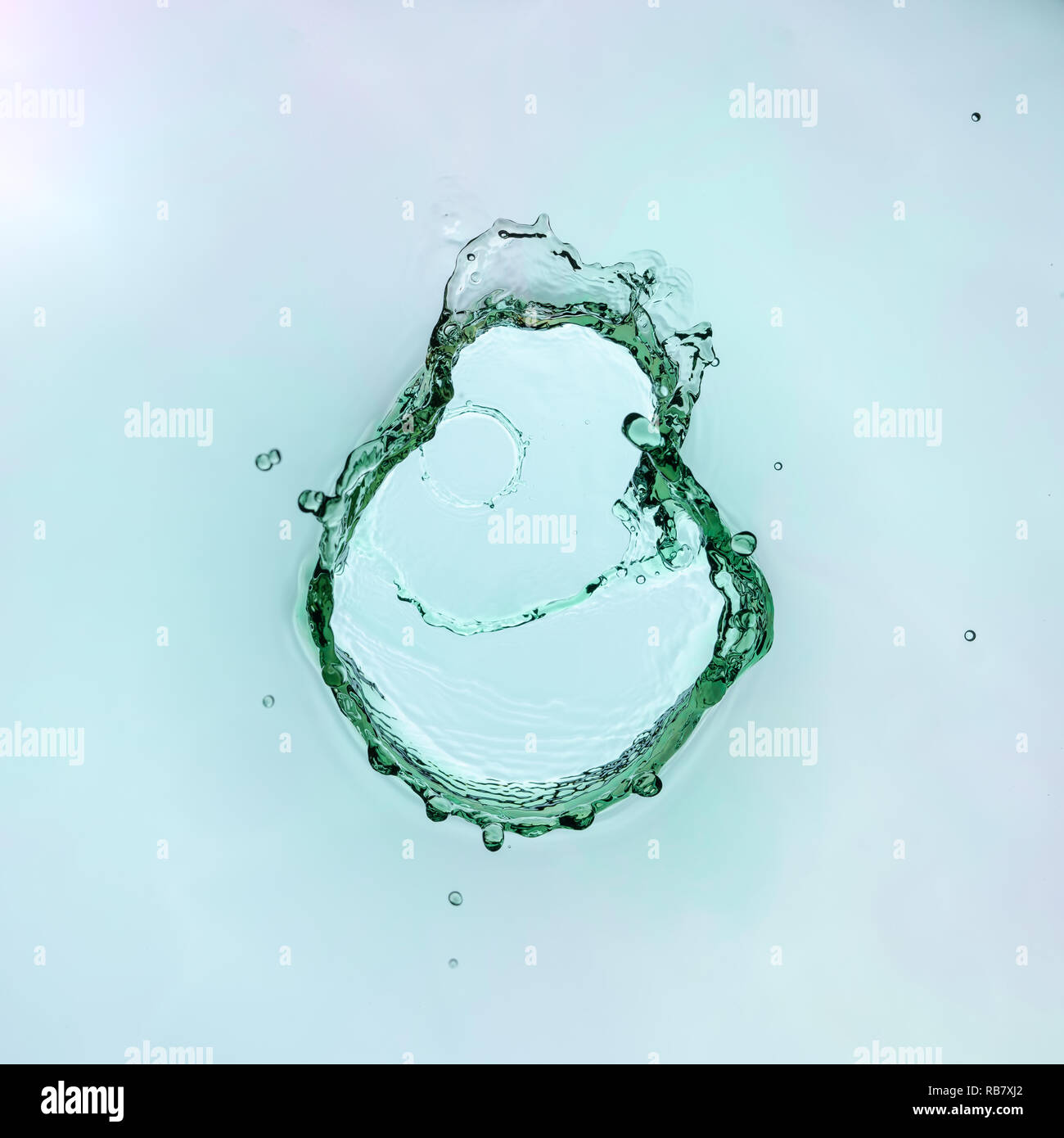 Water Splash closeup from Top View, abstract art Stock Photo - Alamy