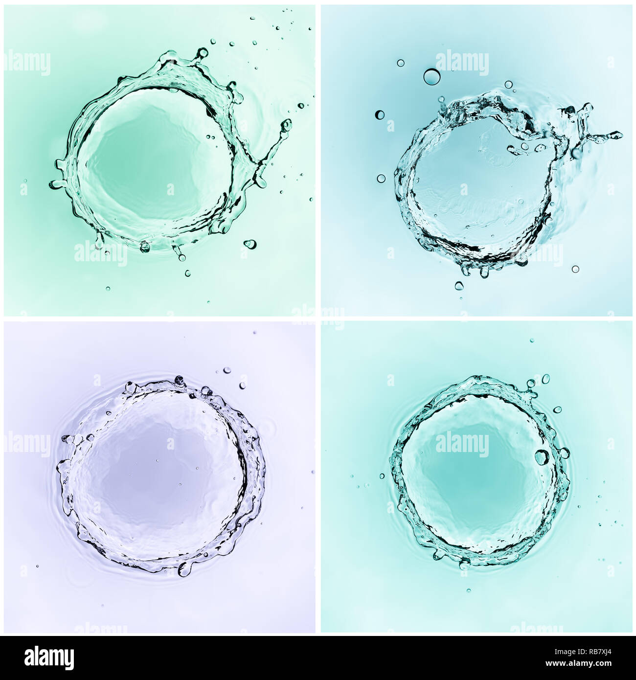 Water Splash closeup from Top View, abstract art Stock Photo - Alamy