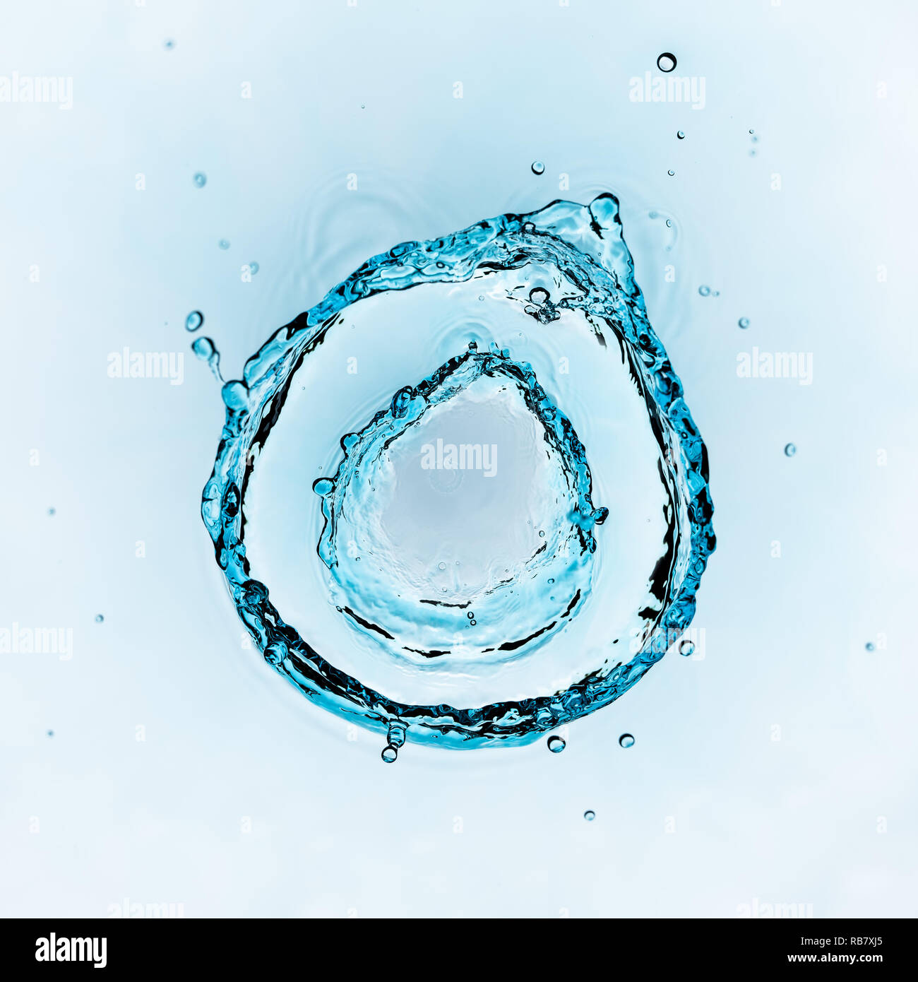 Water Splash closeup from Top View, abstract art Stock Photo - Alamy