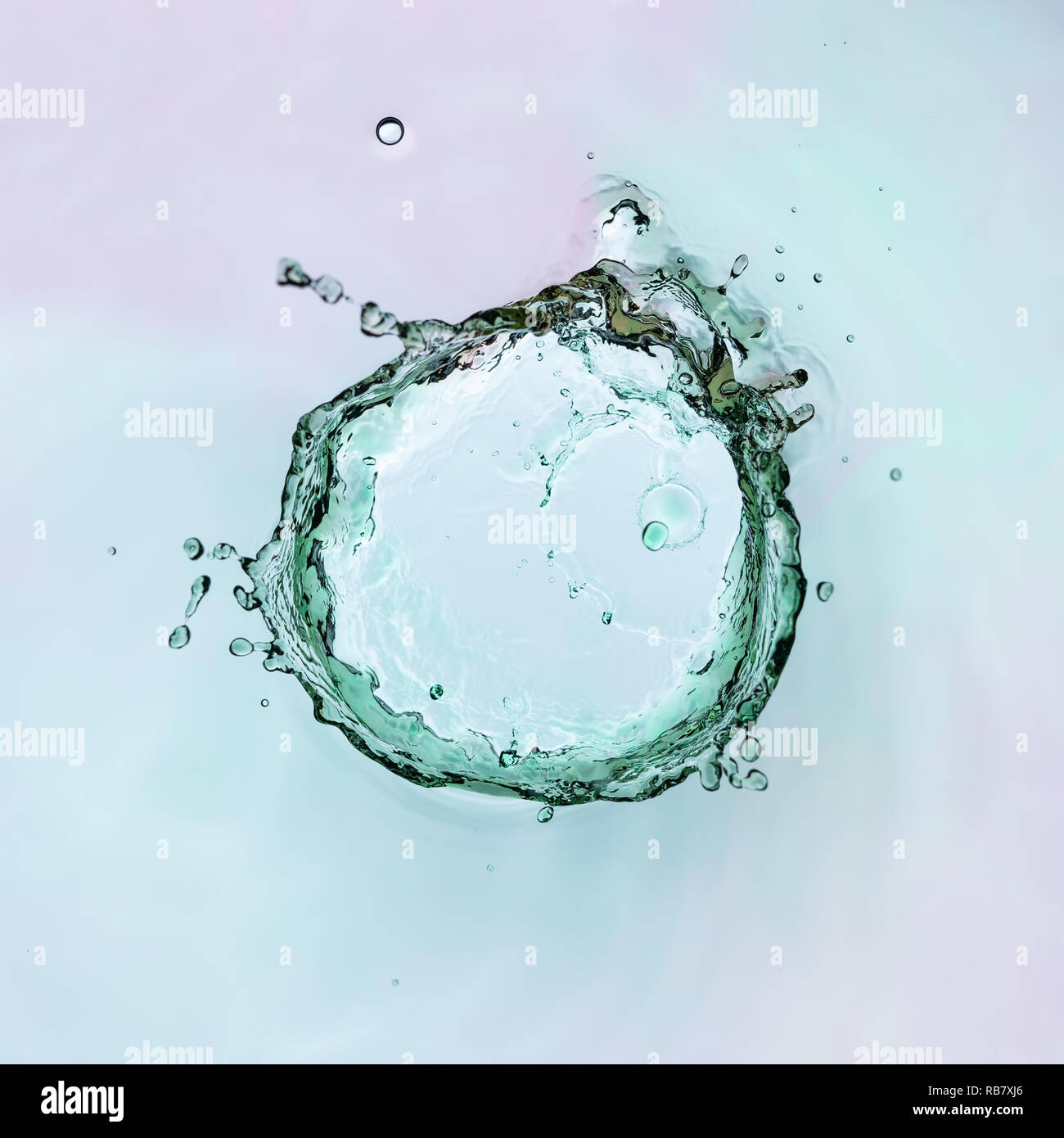 Water Splash closeup from Top View, abstract art Stock Photo - Alamy