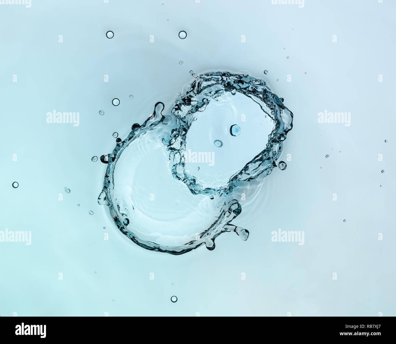 Water Splash closeup from Top View, abstract art Stock Photo - Alamy
