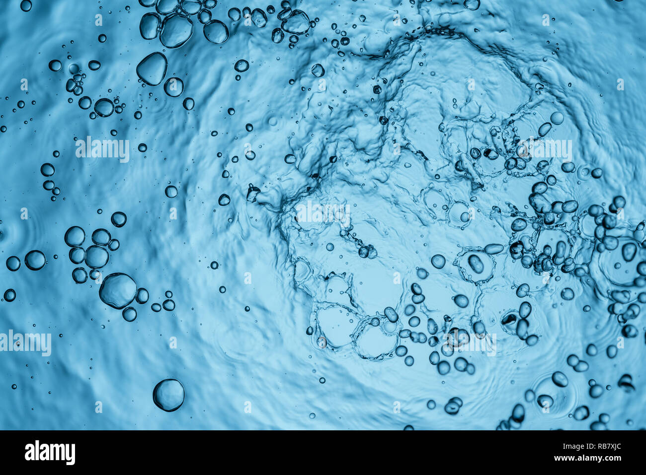 Water Splash,bubbles,ripples overhead view, abstract background Stock ...