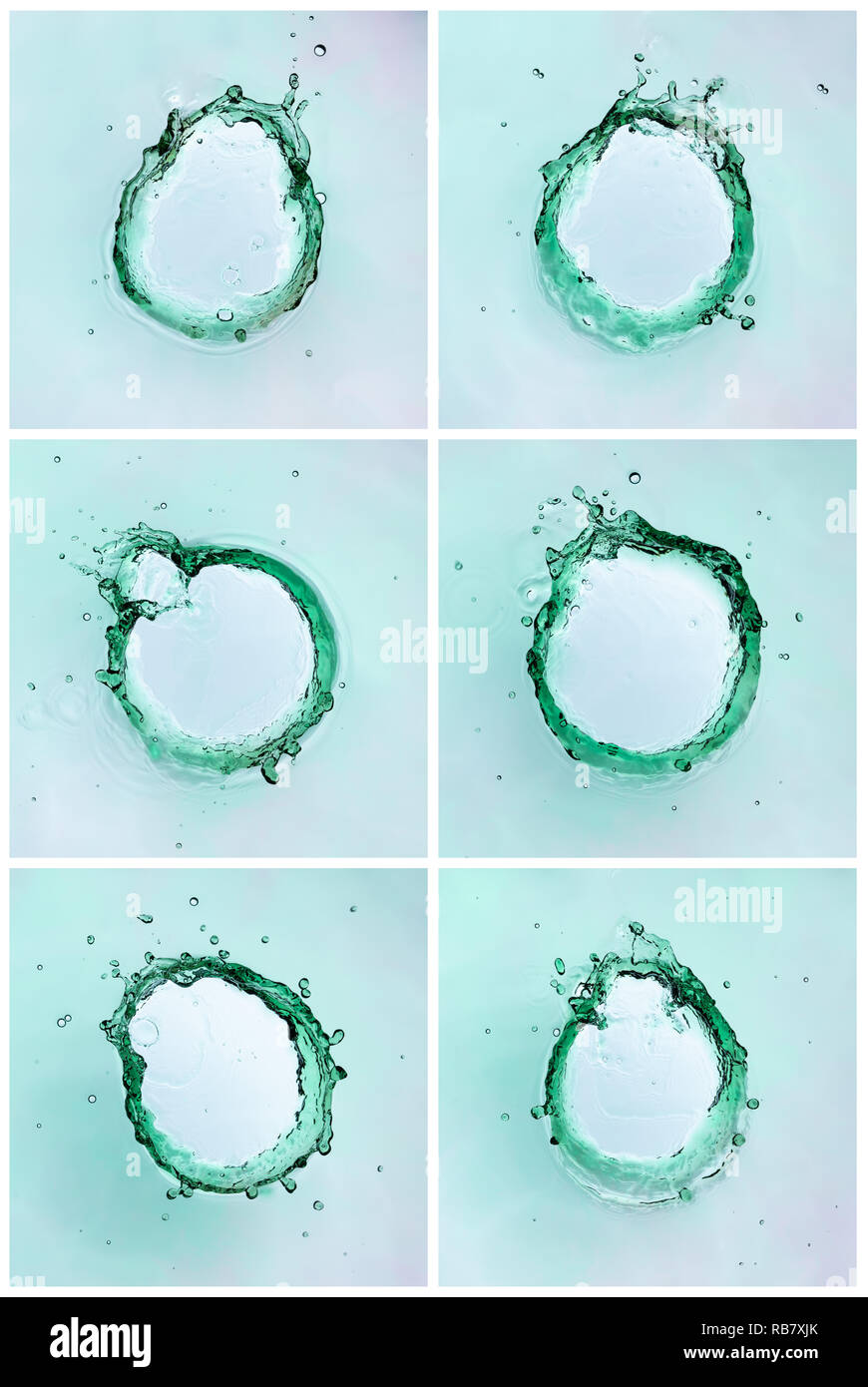 Water Splash closeup from Top View, abstract art Stock Photo - Alamy