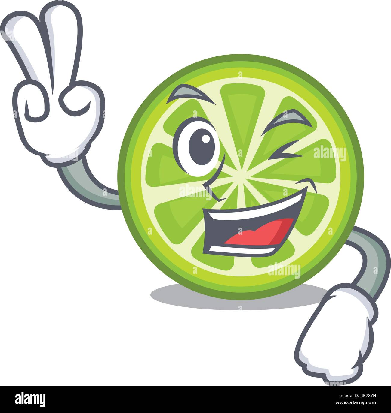 Two finger green lemon slices in cartoon bottle Stock Vector Image ...