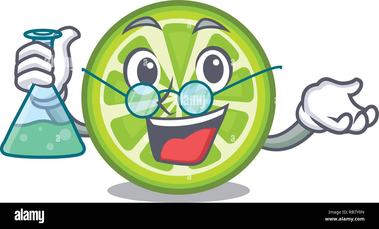 Professor green lemon slices in cartoon bottle Stock Vector Image & Art ...