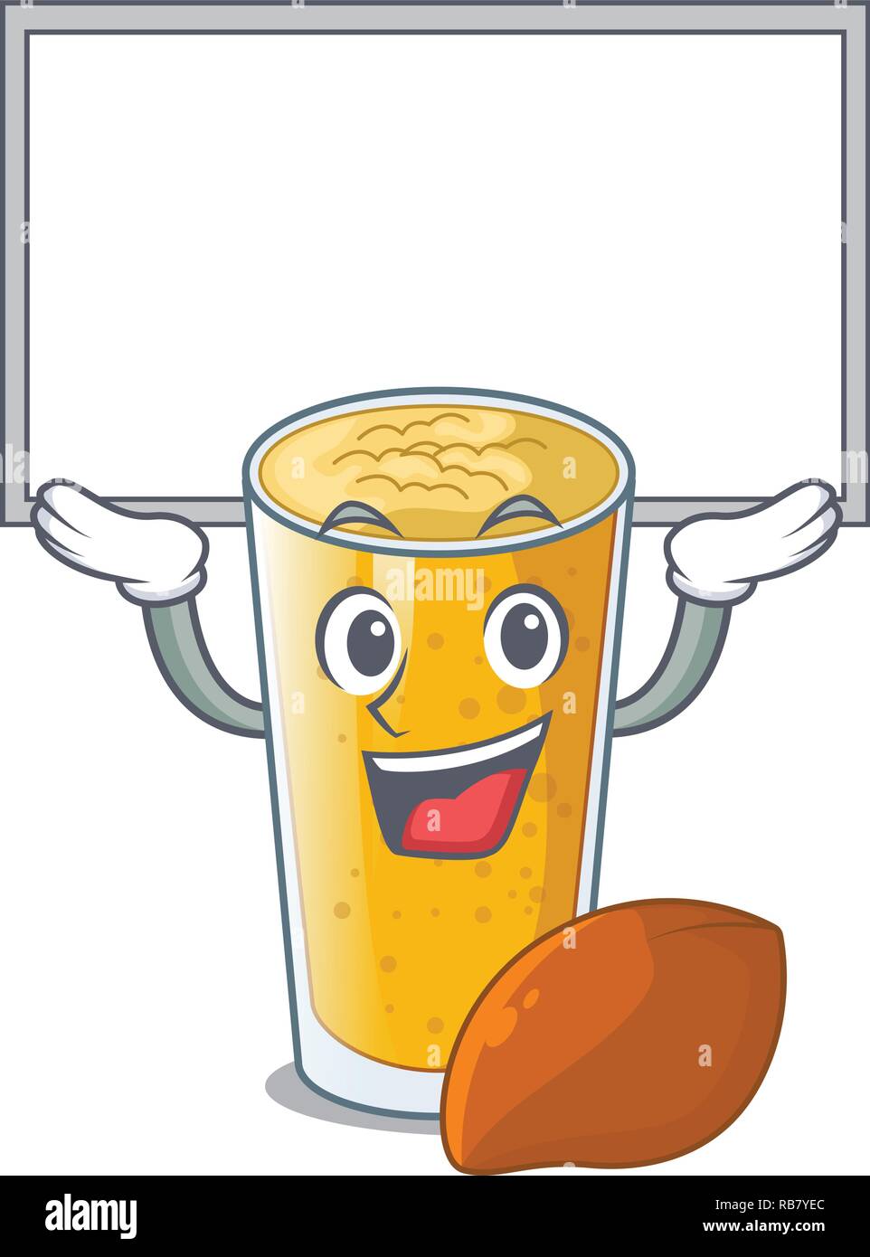 Up board lassi mango in a cartoon glass Stock Vector Image & Art - Alamy