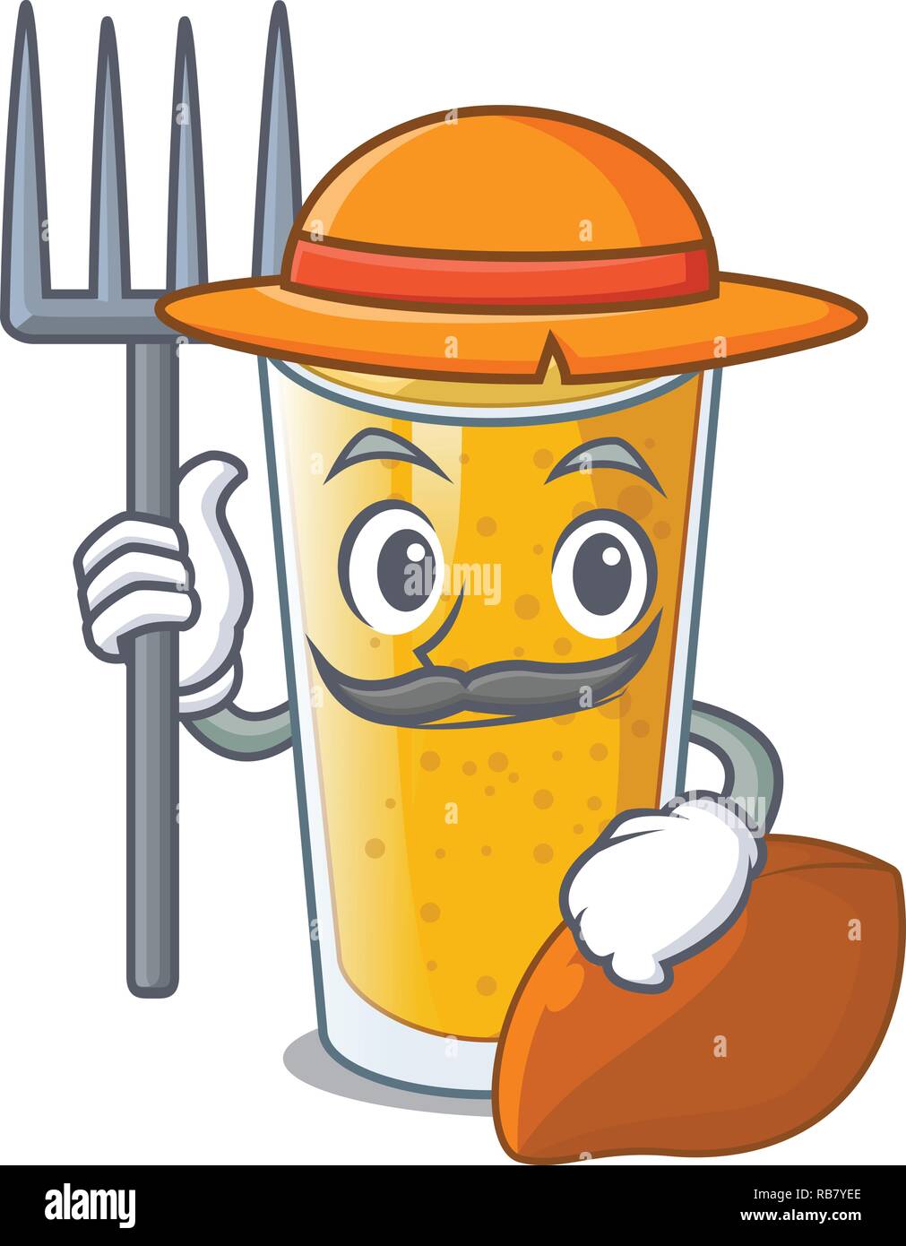 Farmer lassi mango in a cartoon glass Stock Vector Image & Art - Alamy