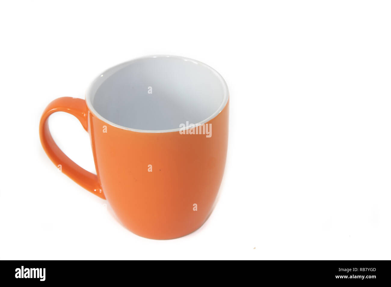 color cup isolated on white background. Isolated objects on white ...