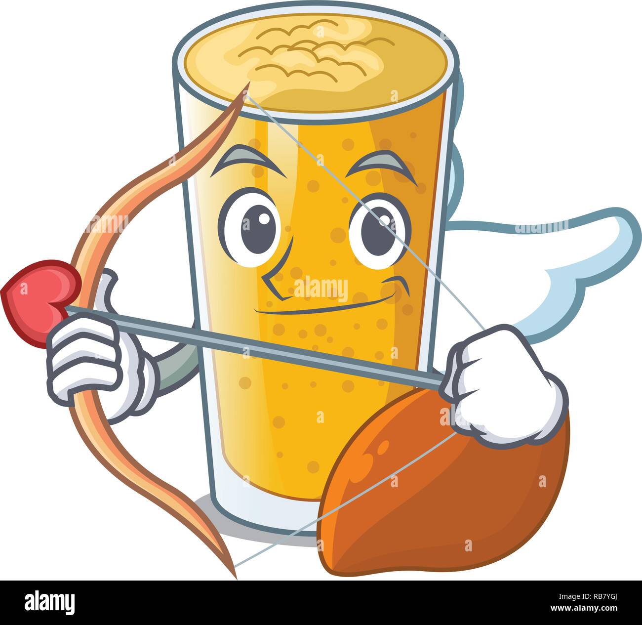 Cupid lassi mango in a cartoon glass Stock Vector Image & Art - Alamy