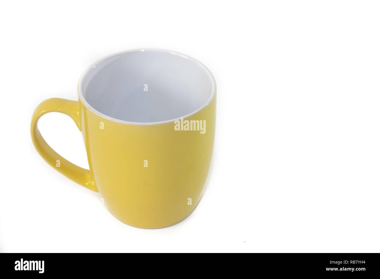 color cup isolated on white background. Isolated objects on white ...