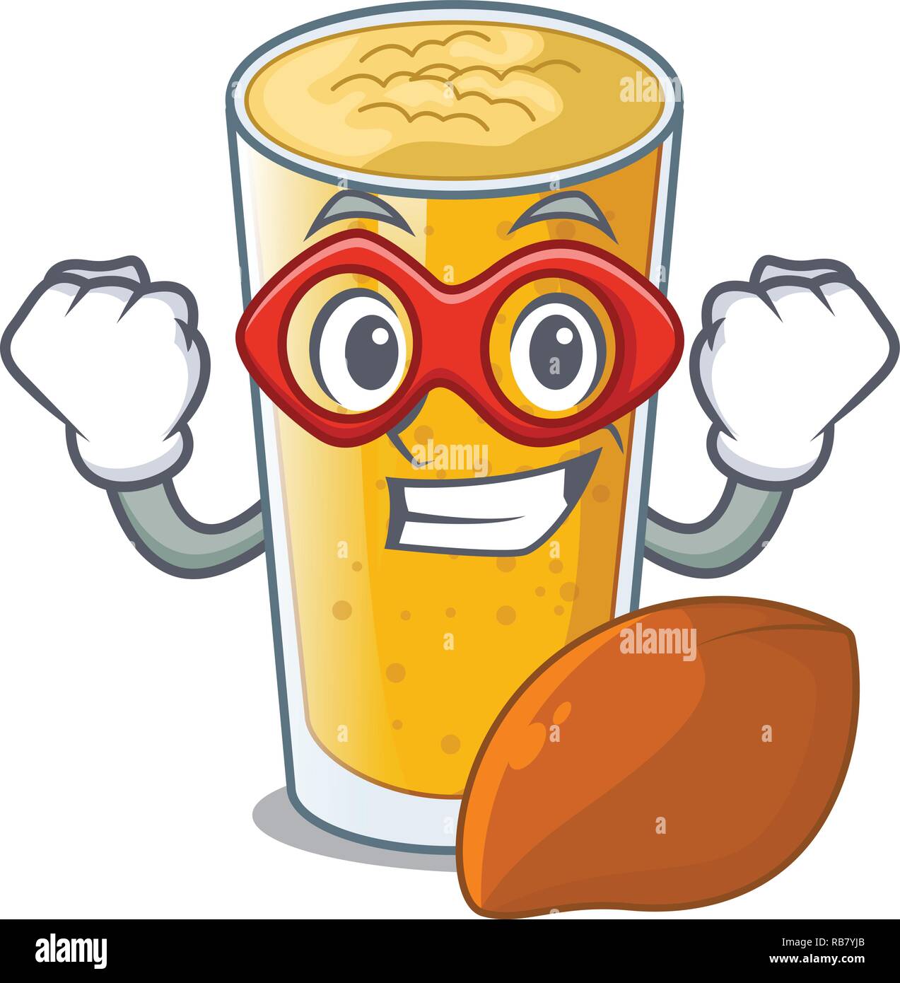 Super hero lassi mango in a cartoon bottle Stock Vector Image & Art - Alamy