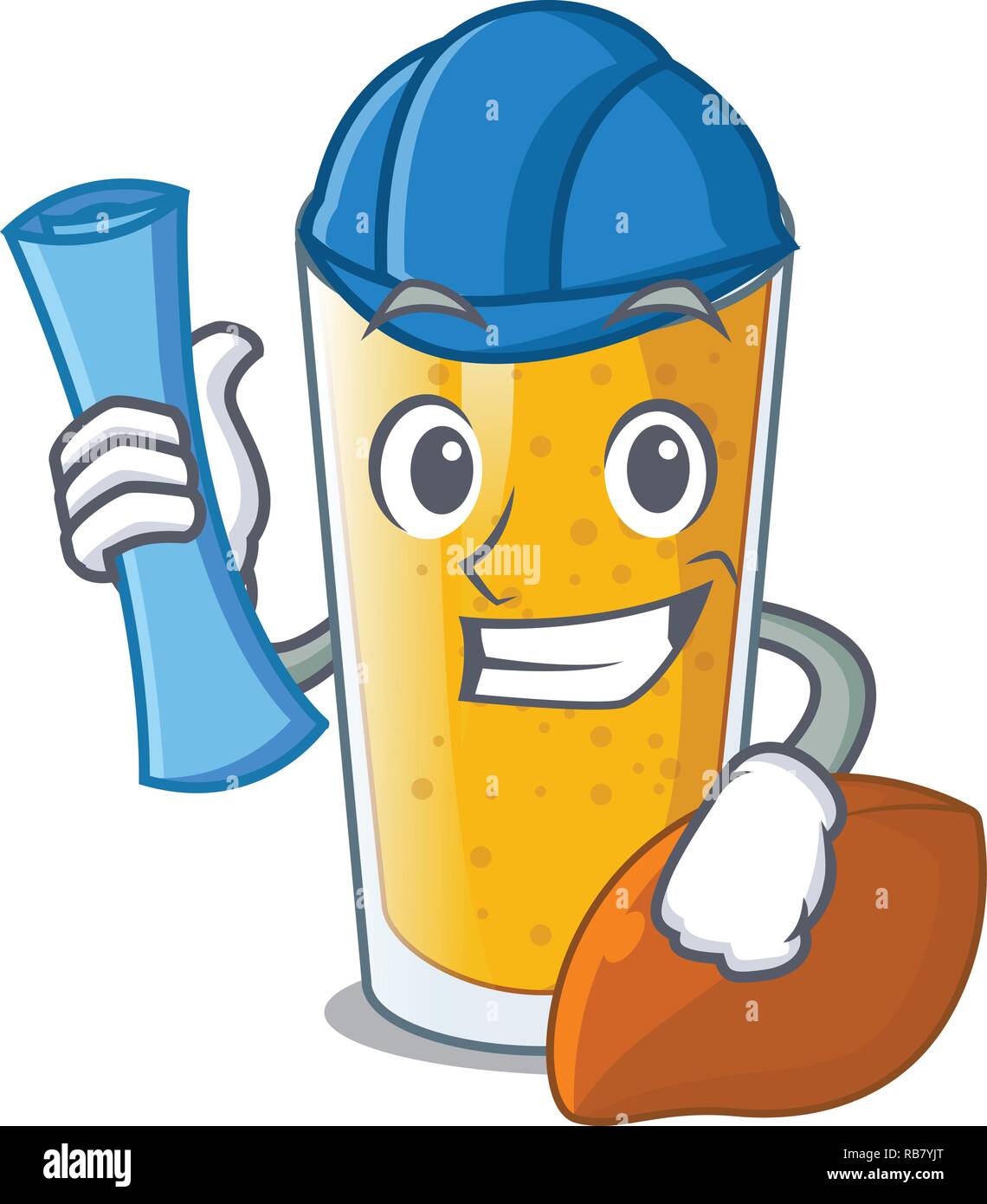 Architect lassi mango in a cartoon bottle Stock Vector Image & Art - Alamy