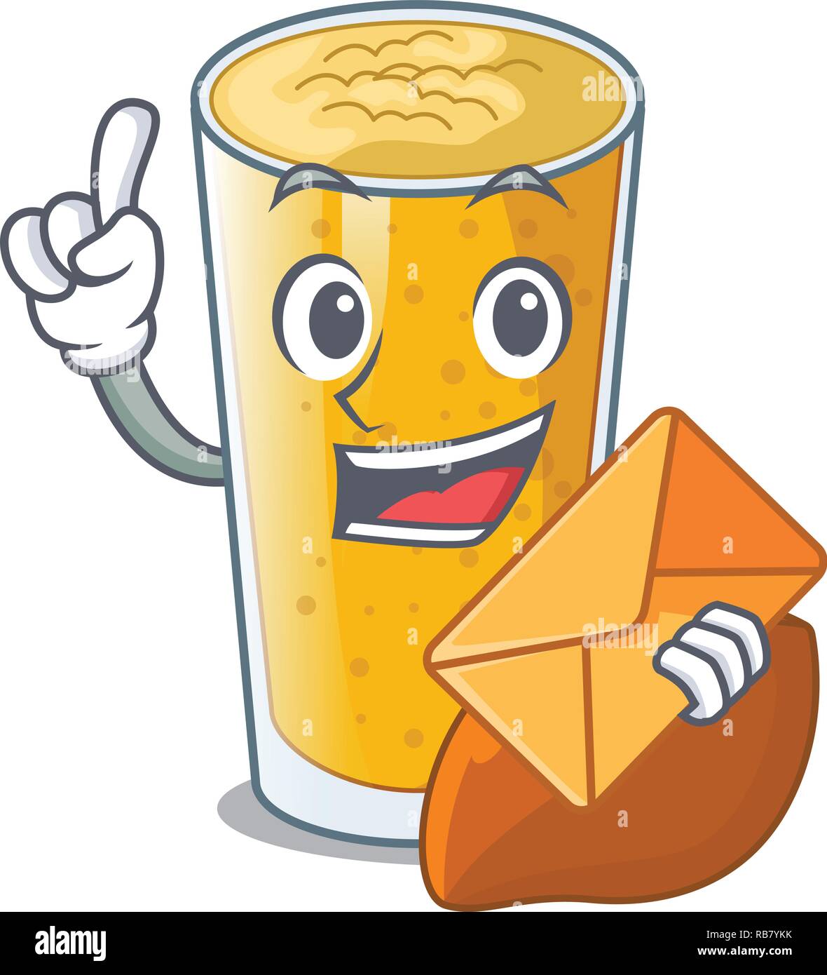 With envelope lassi mango in a cartoon bottle Stock Vector Image & Art ...