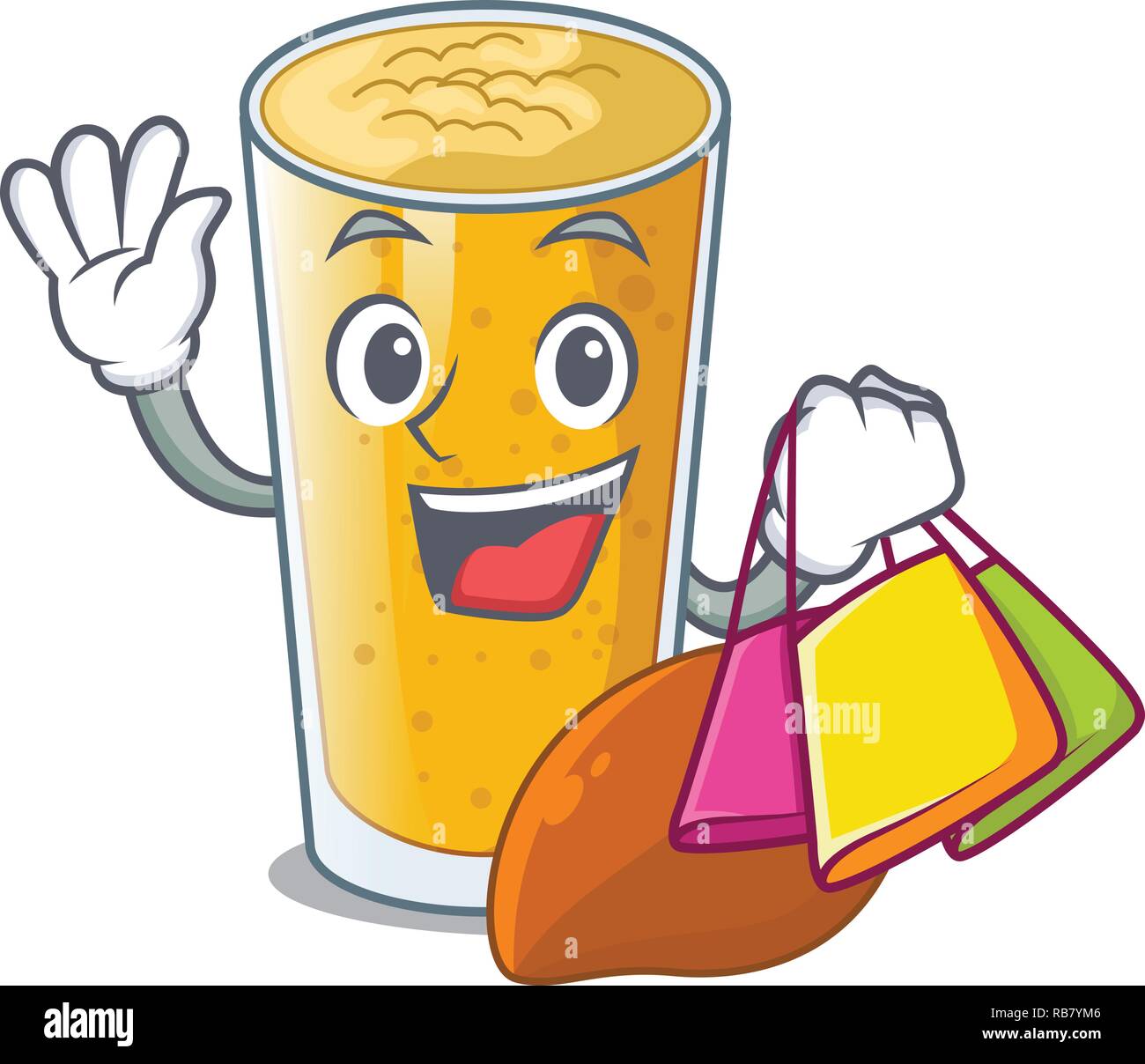 Shopping lassi mango in a cartoon bottle Stock Vector Image & Art - Alamy