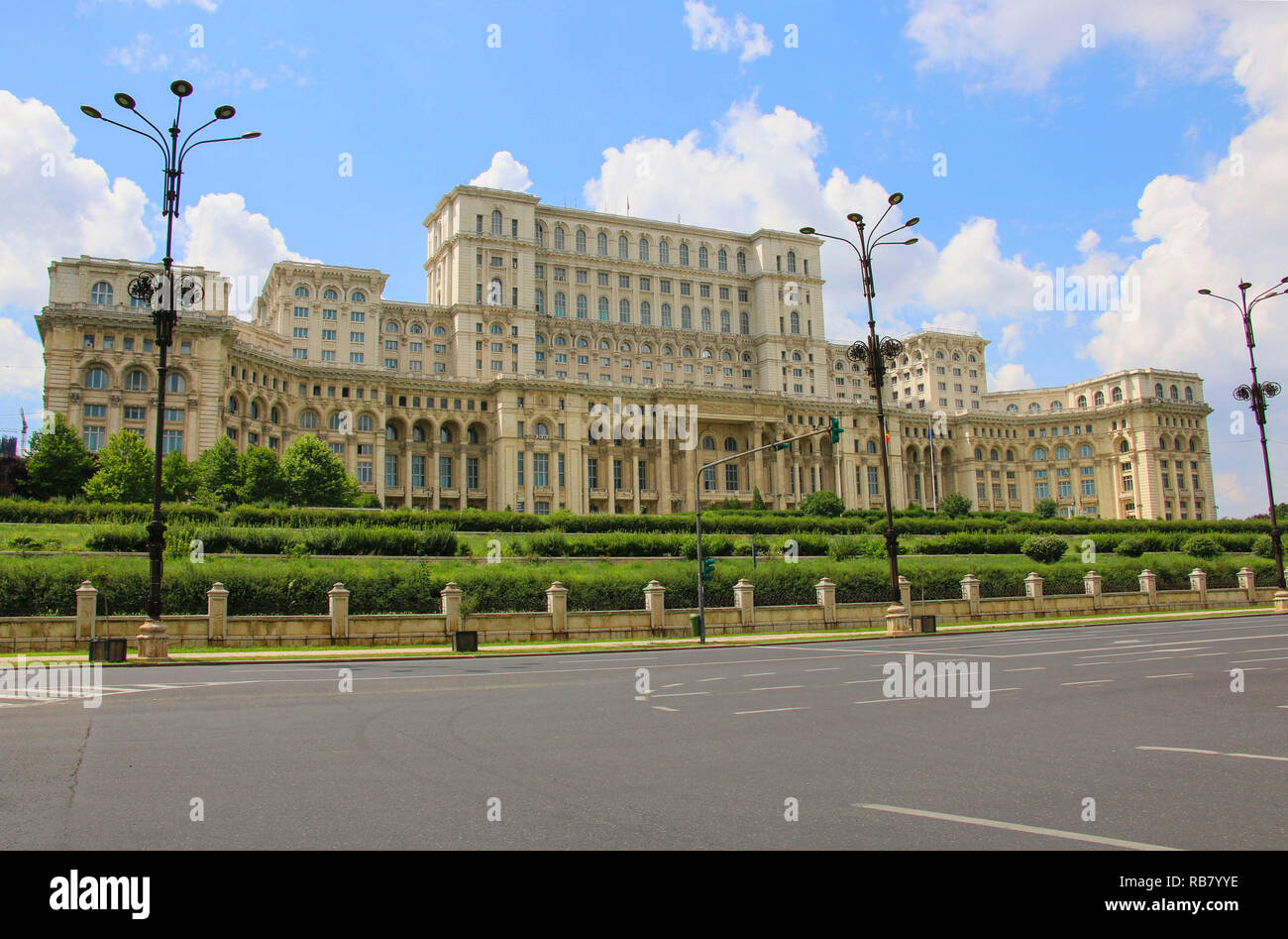 The Palace of the Parliament, Bucharest, Romania.The second largest ...