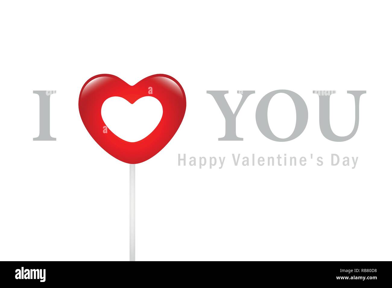 Romantic greeting love romance Cut Out Stock Images & Pictures - Alamy