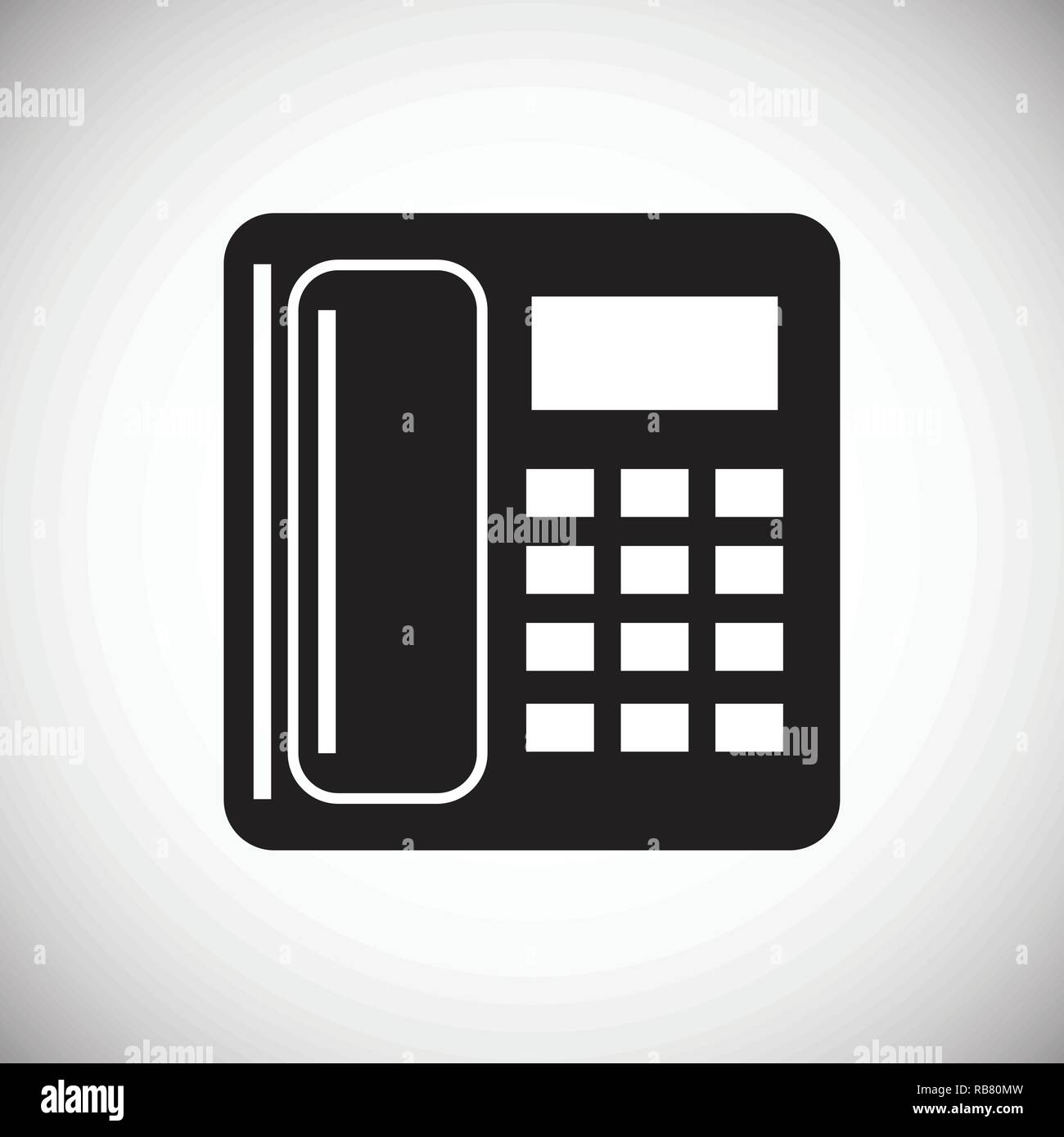 Office phone icon on white background for graphic and web design ...