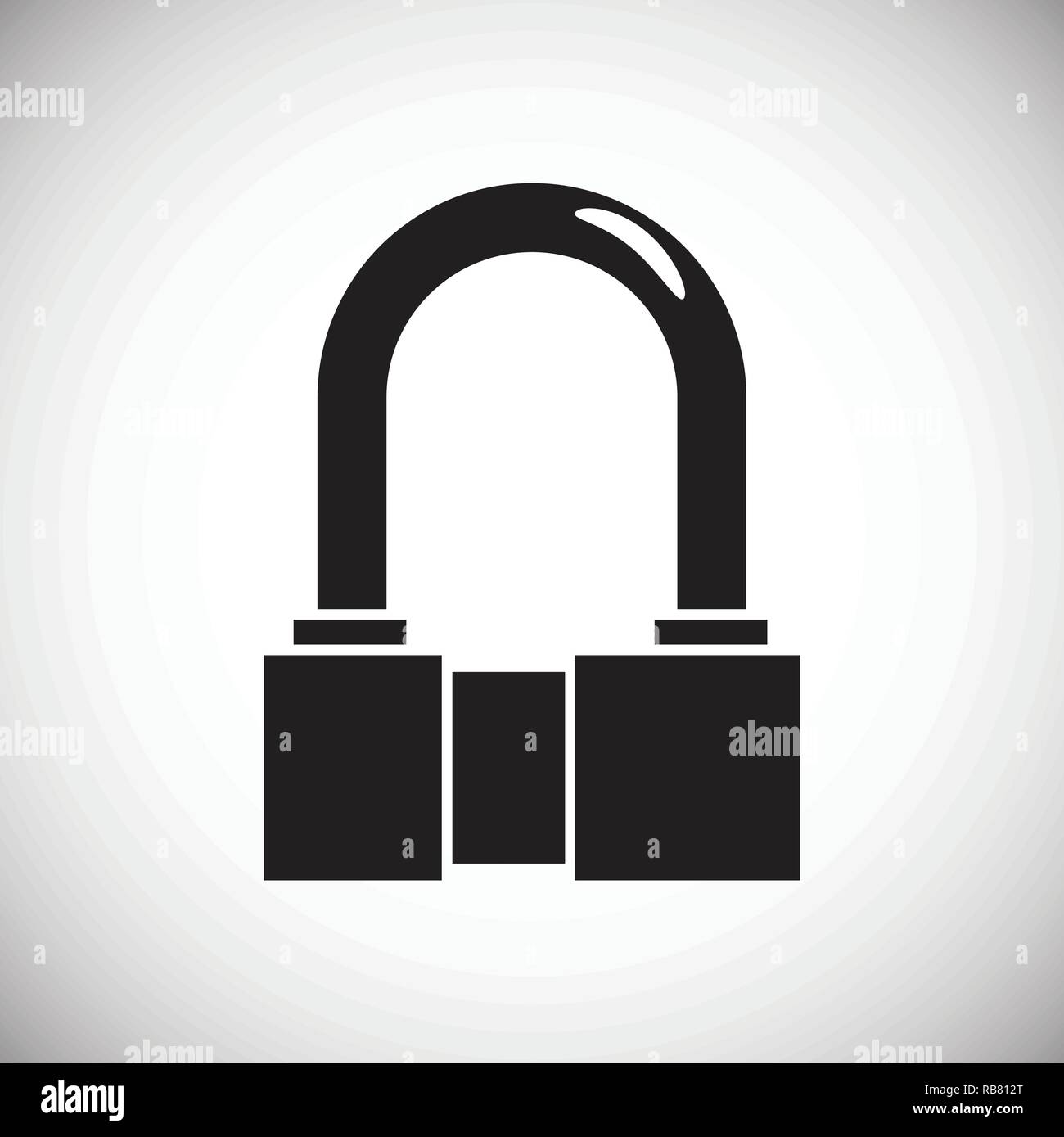 Lock icon on white background for graphic and web design, Modern simple ...
