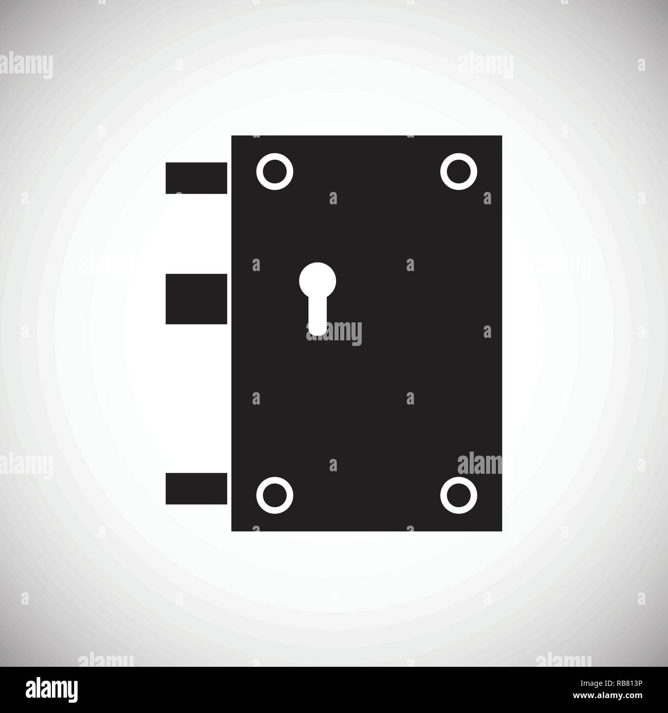 Lock icon on white background for graphic and web design, Modern simple ...