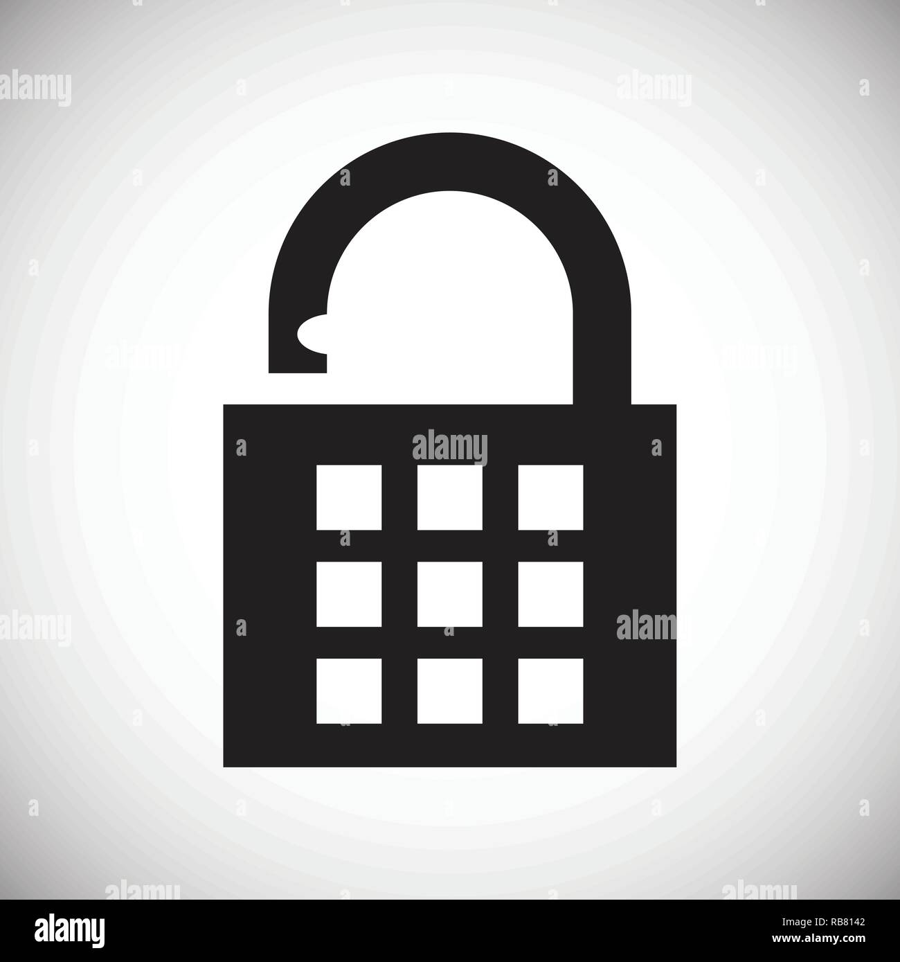 Lock icon on white background for graphic and web design, Modern simple ...