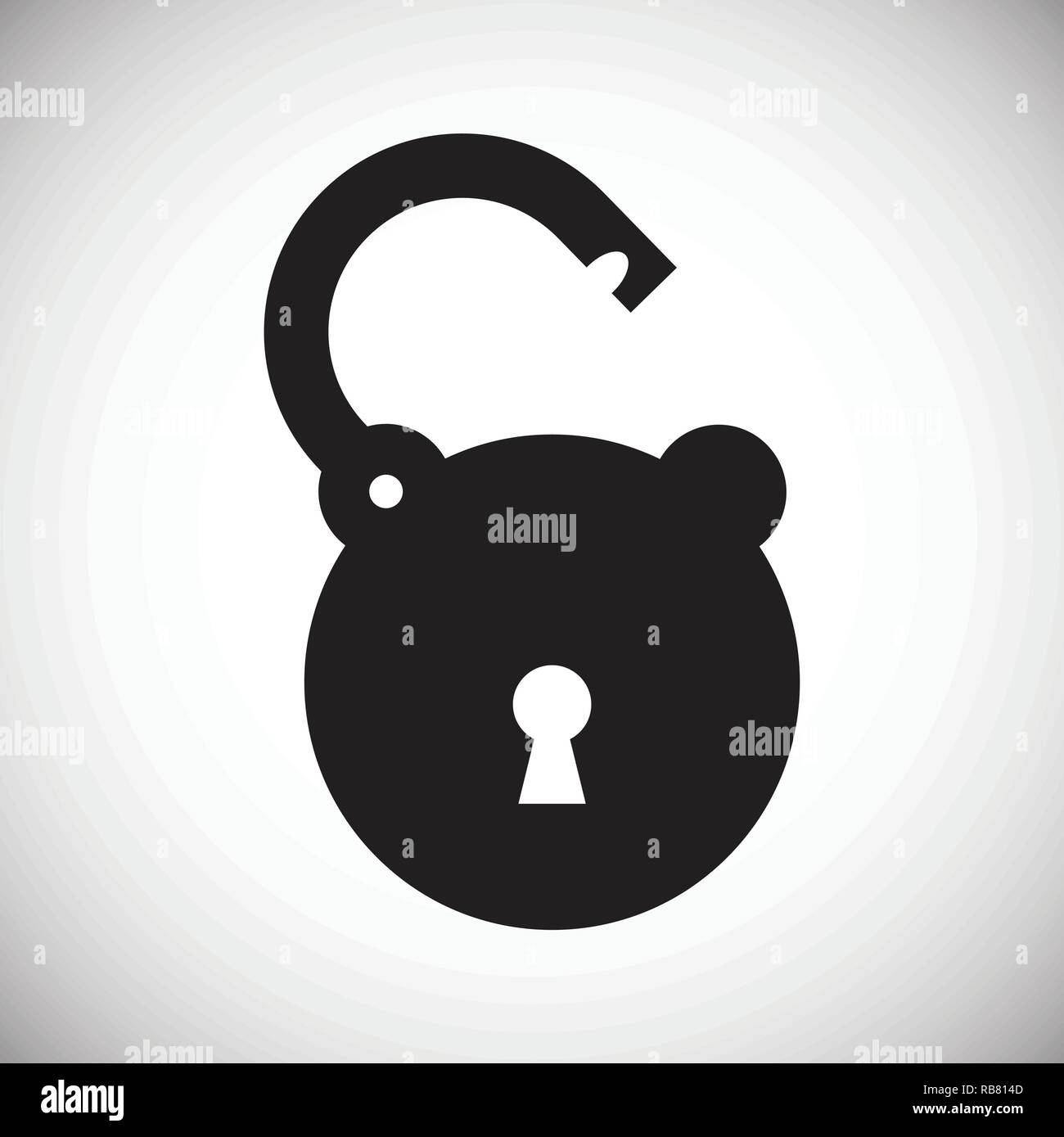 Lock icon on white background for graphic and web design, Modern simple ...