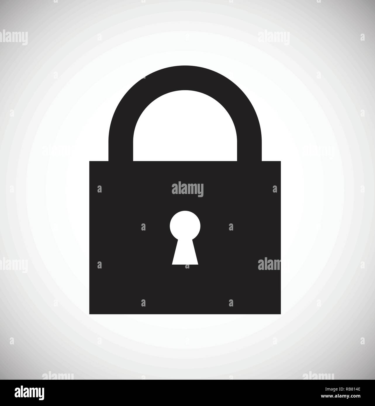 Lock icon on white background for graphic and web design, Modern simple ...