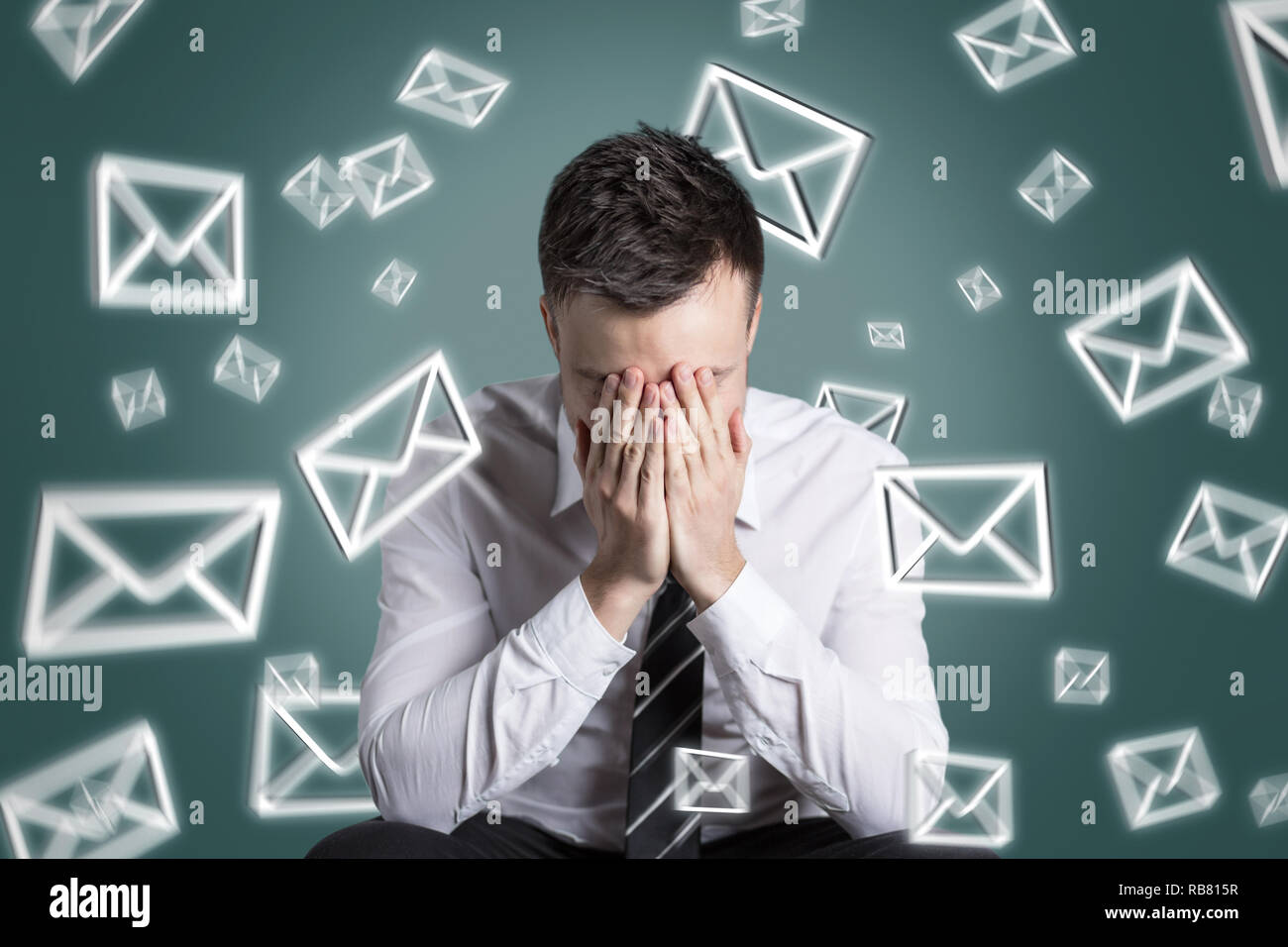 Email overload hi-res stock photography and images - Alamy