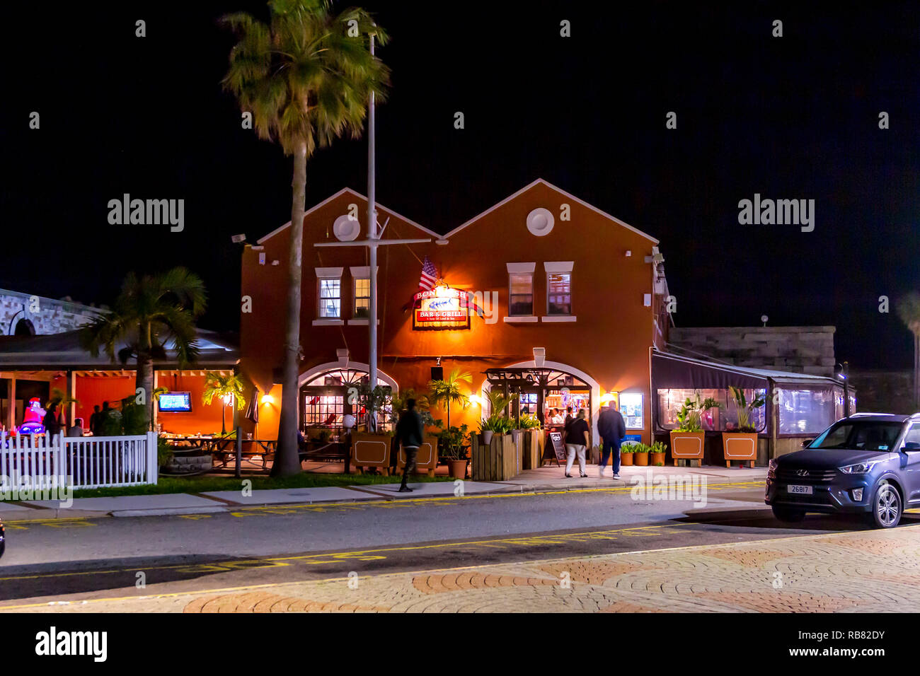 Bone Fish Bar and Grill dockside Hamilton, Burmuda Stock Photo - Alamy