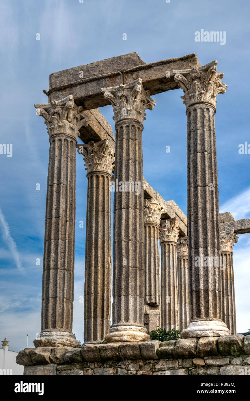 Evora portugal temple hi-res stock photography and images - Alamy