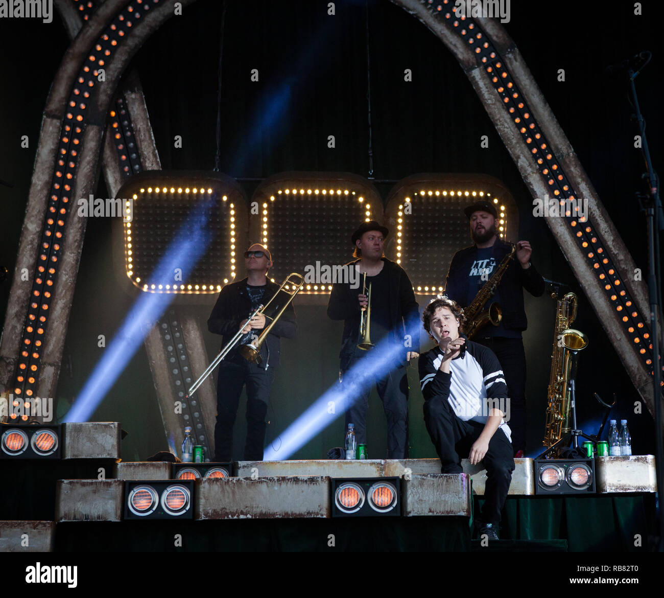 The Danish band Lukas Graham performs a live concert at the Danish ...