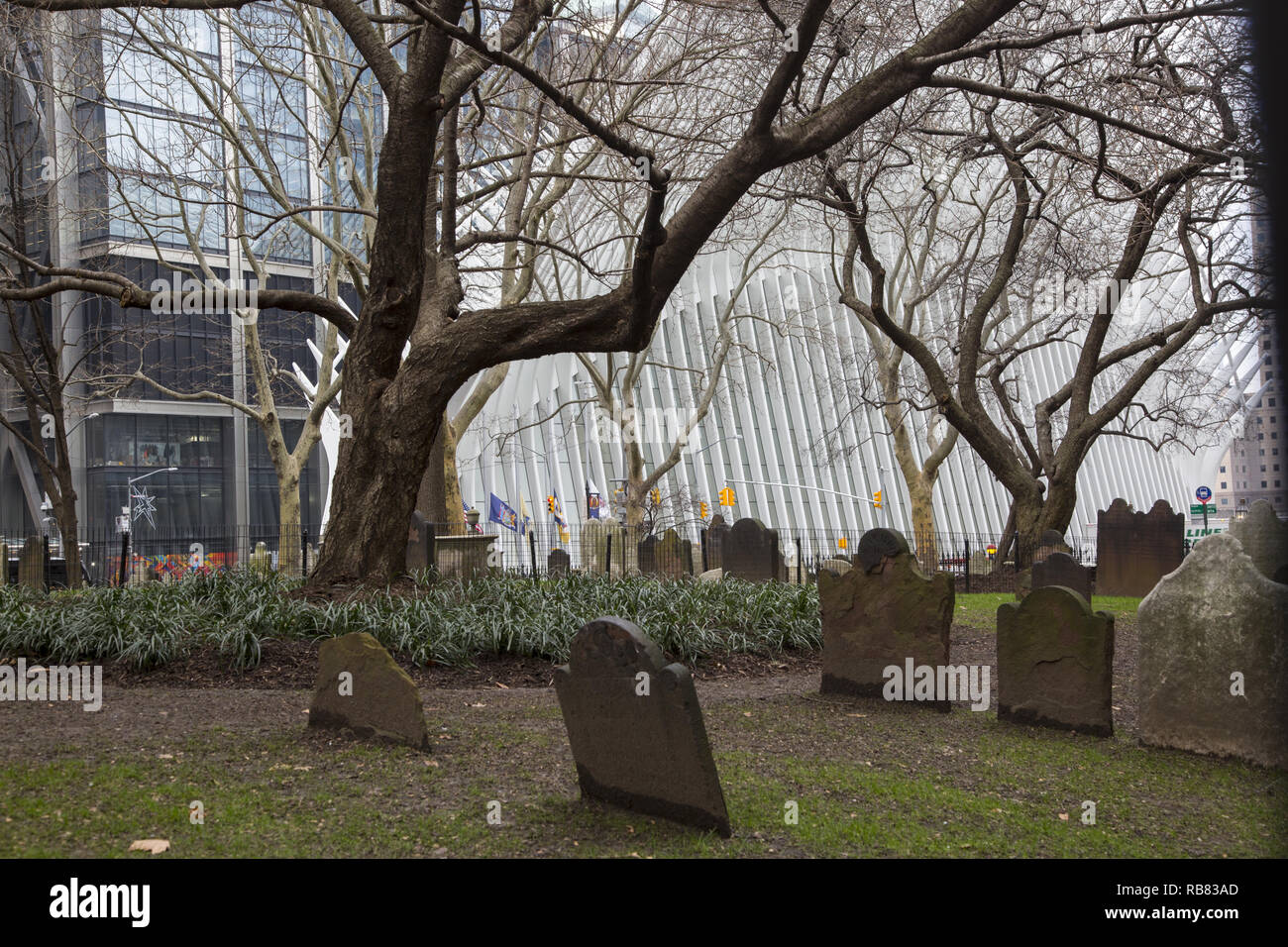 Cemetery at Saint Paul's Cathedral Churchyard along Fulton Street off ...