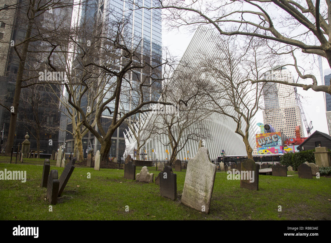 Cemetery at Saint Paul's Cathedral Churchyard along Fulton Street off ...