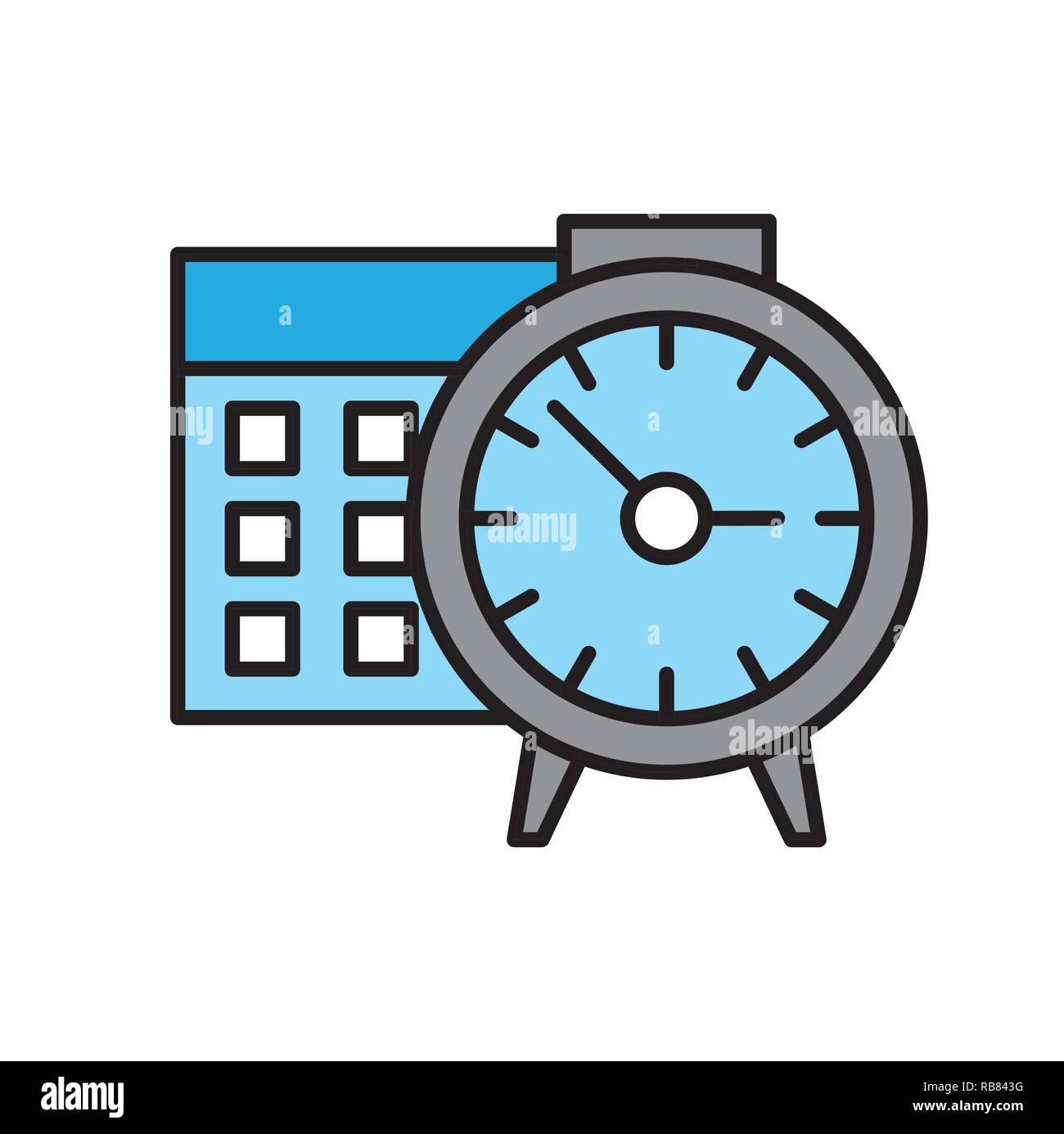 Business calendar icon on white background for graphic and web design ...